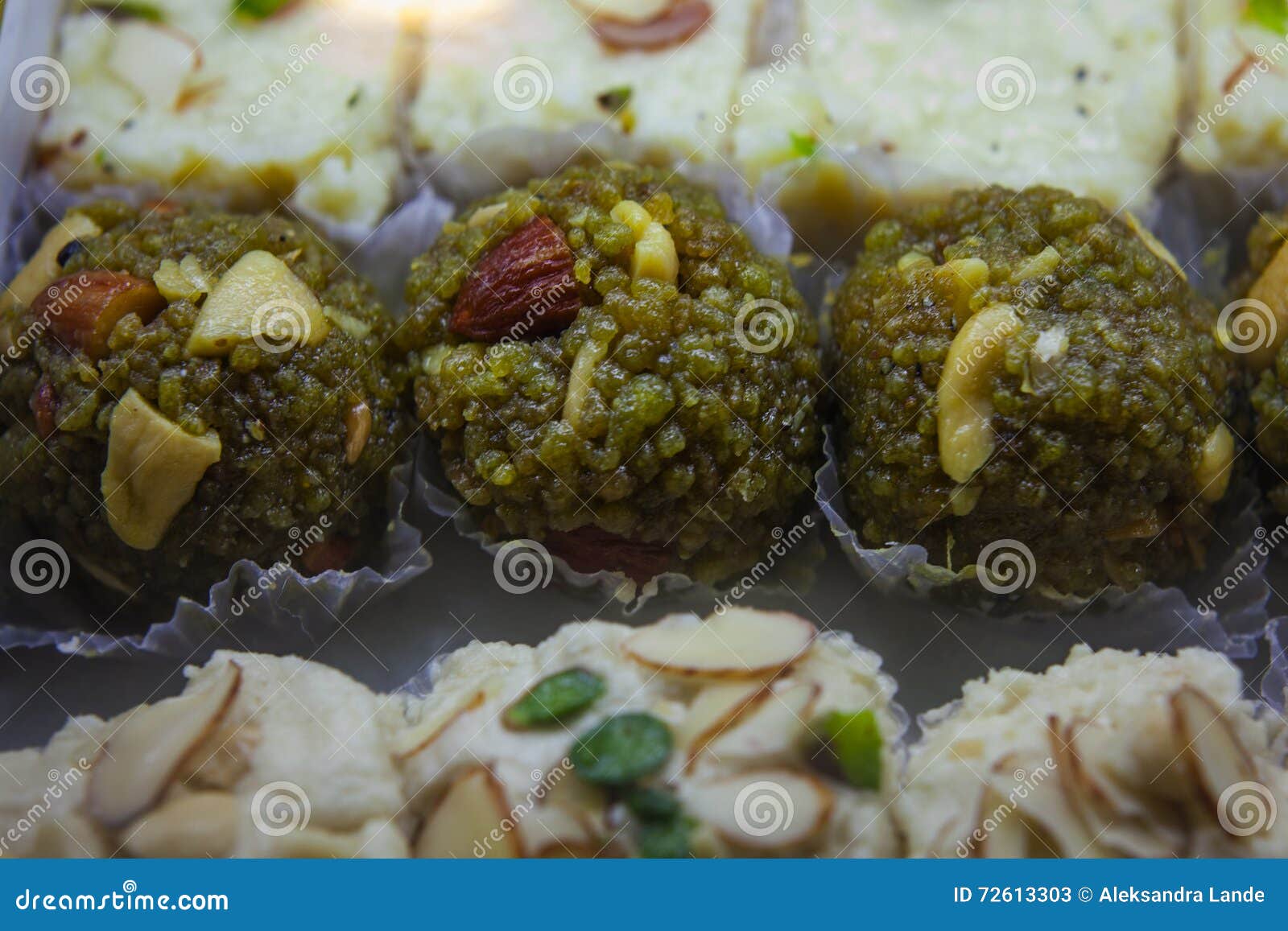 Indian Mix Mithai stock image. Image of assorted, indian - 72613303