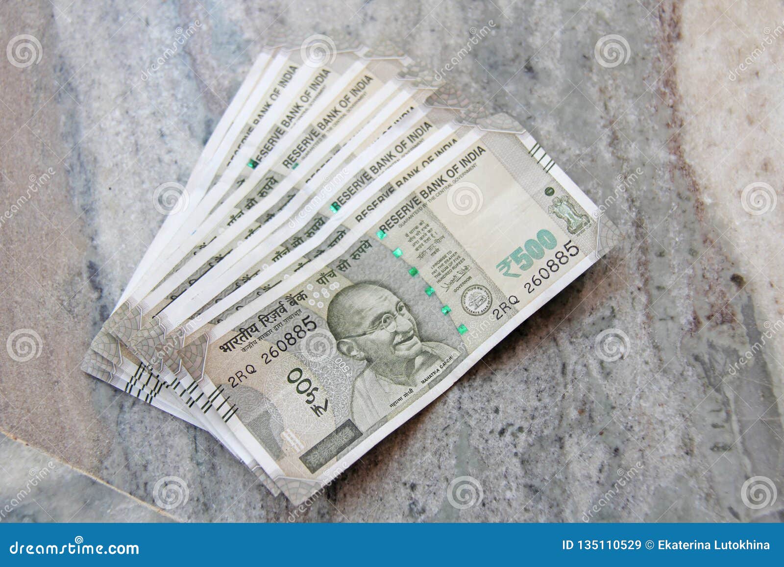 Indian Money and Banknotes, 500 Rupees Stock Image - Image of business ...