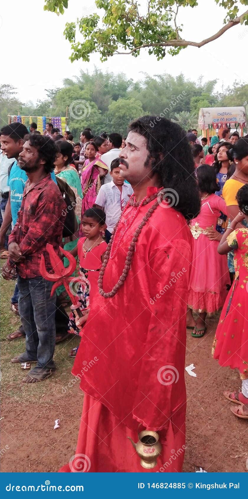 Indian Monk Makeup, Indian God Mahadev, God of Death. Editorial Image ...