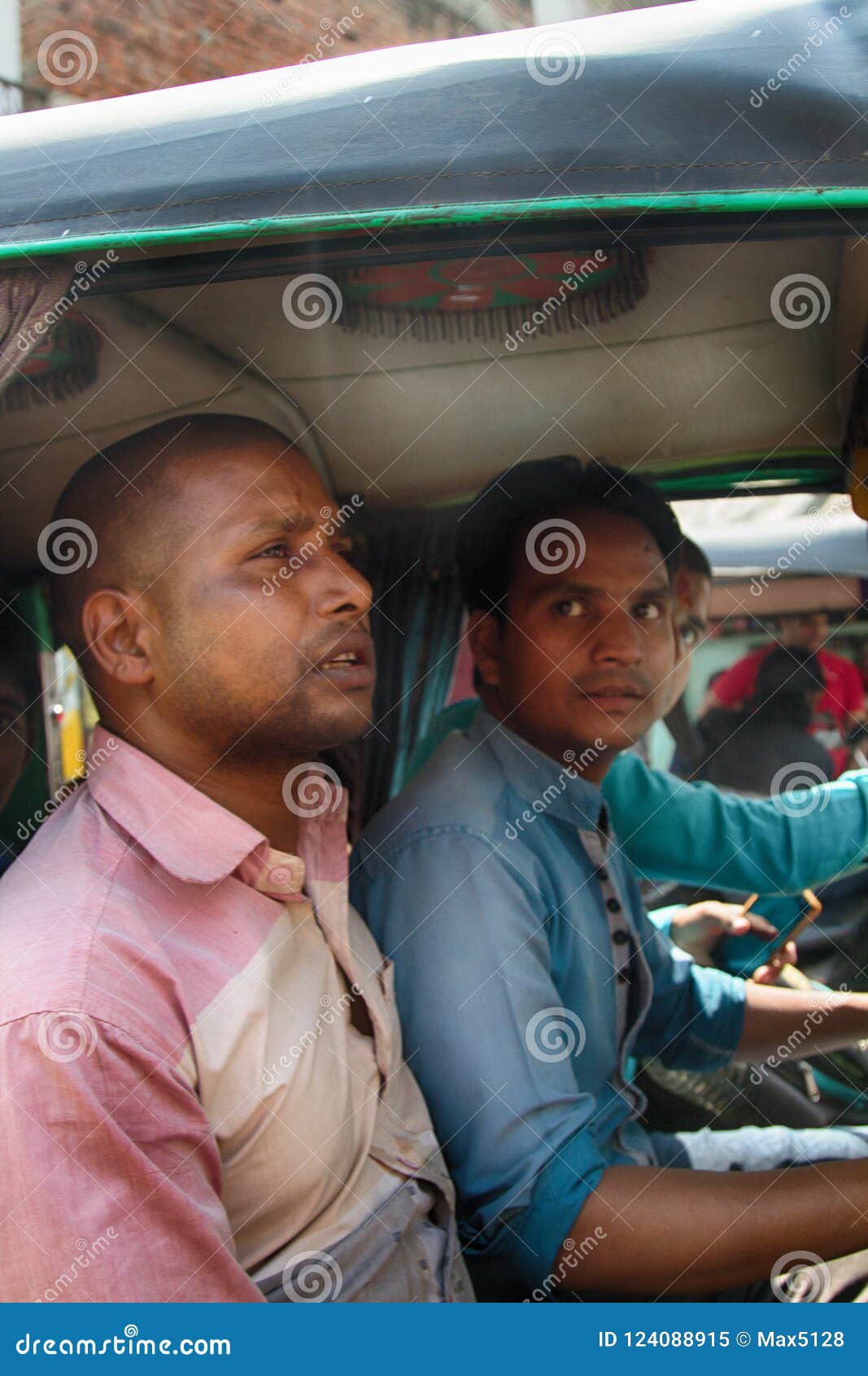 Indian Motor Rickshaws and Their Passengers Editorial Image - Image of ...