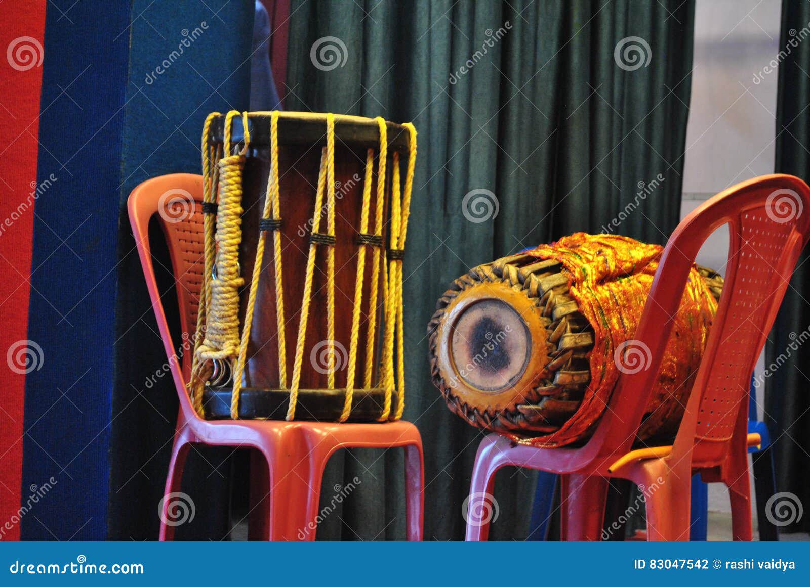 Indian Musical Instruments- Dhol Stock Photo - Image of india, light ...