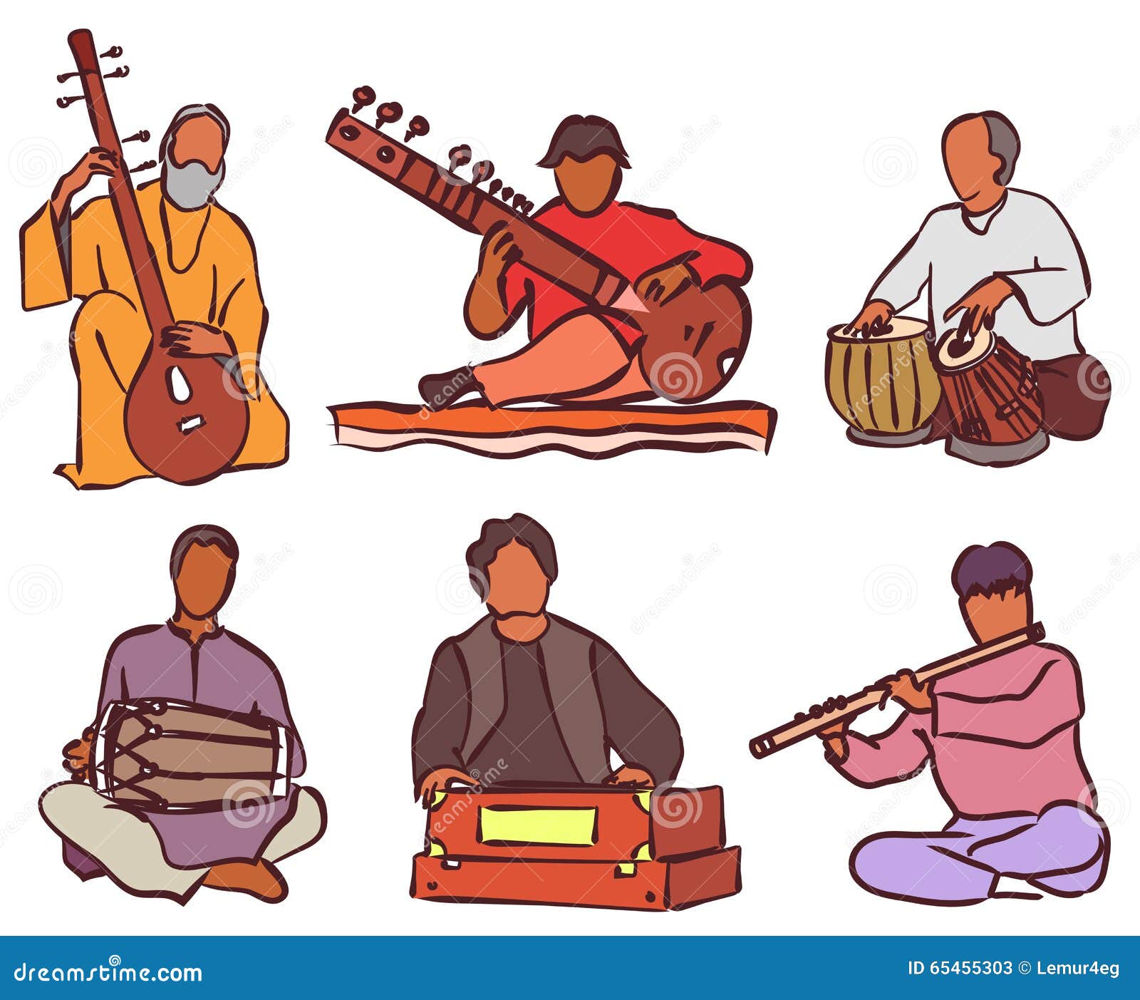 Indian Musician In Sari Performing Folk Music On Hand Drum With Stick ...