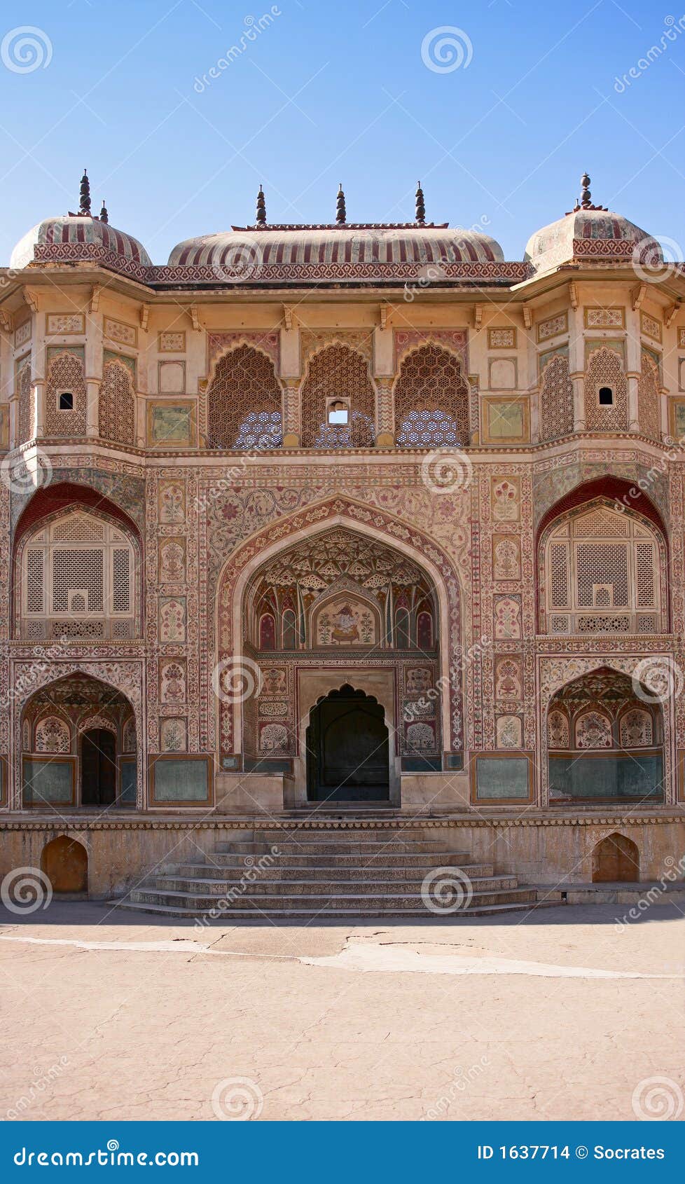 Indian Muslim palace stock photo. Image of geometry, architecture - 1637714