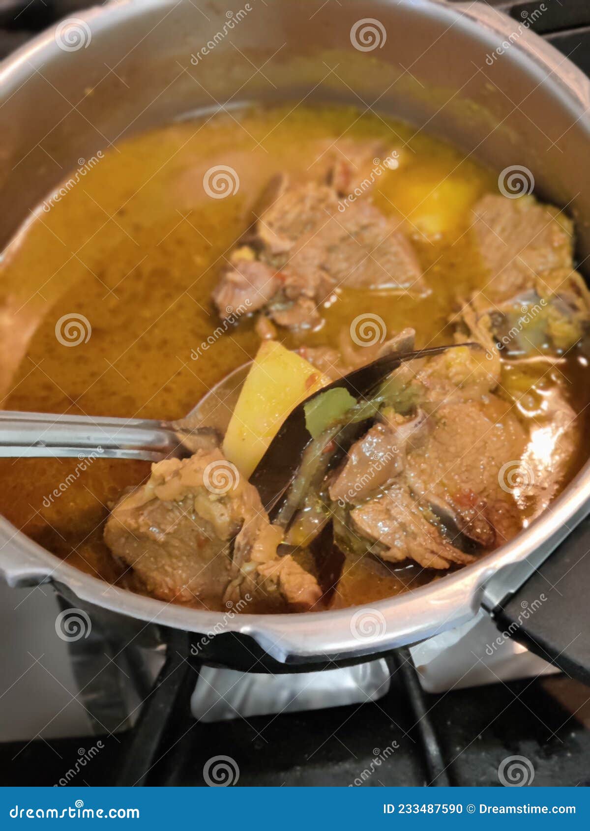 Indian Mutton Curry Non Vegetarian Food Stock Photo - Image of indian ...