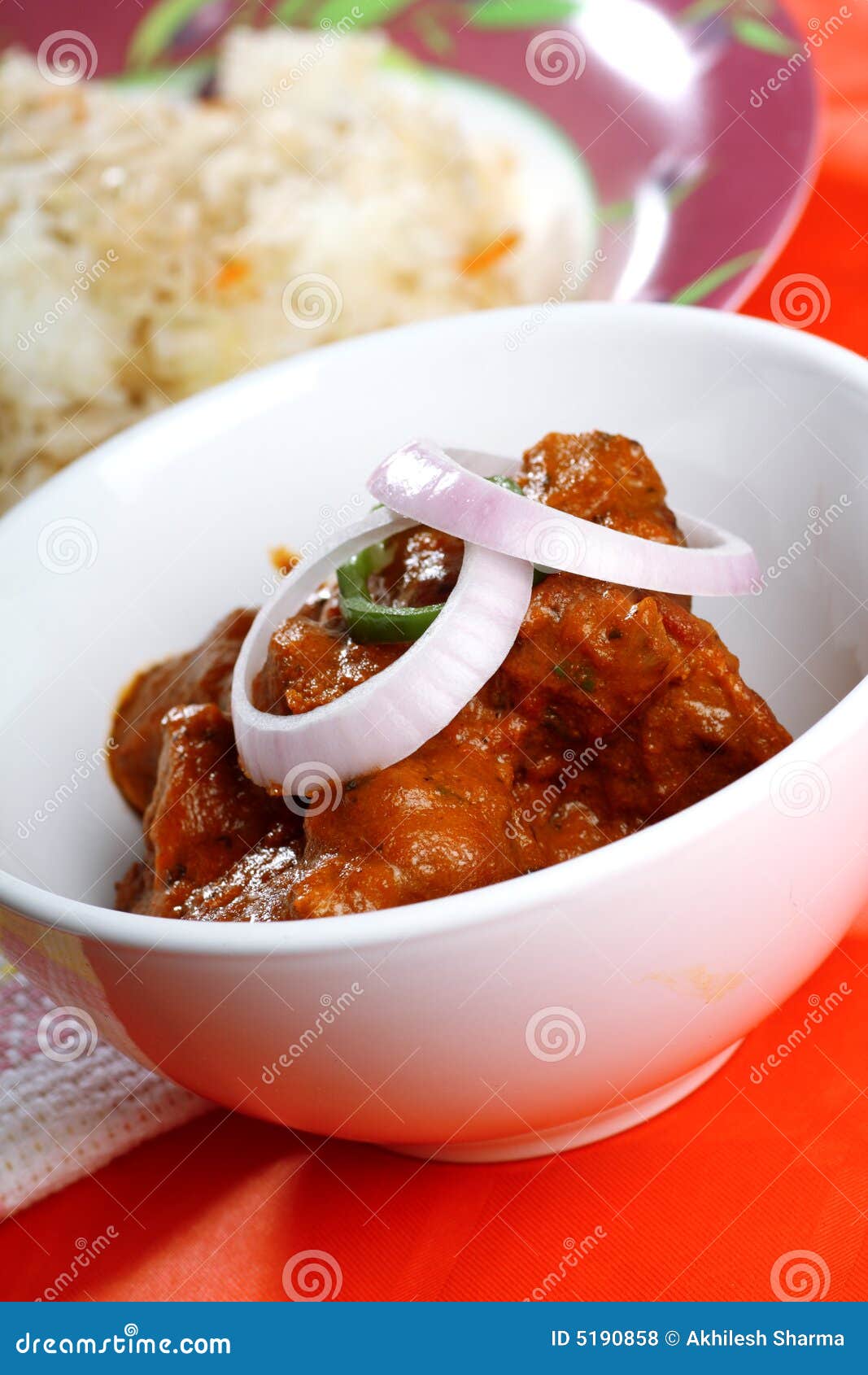 Indian Mutton Curry And Rice Stock Photography | CartoonDealer.com ...