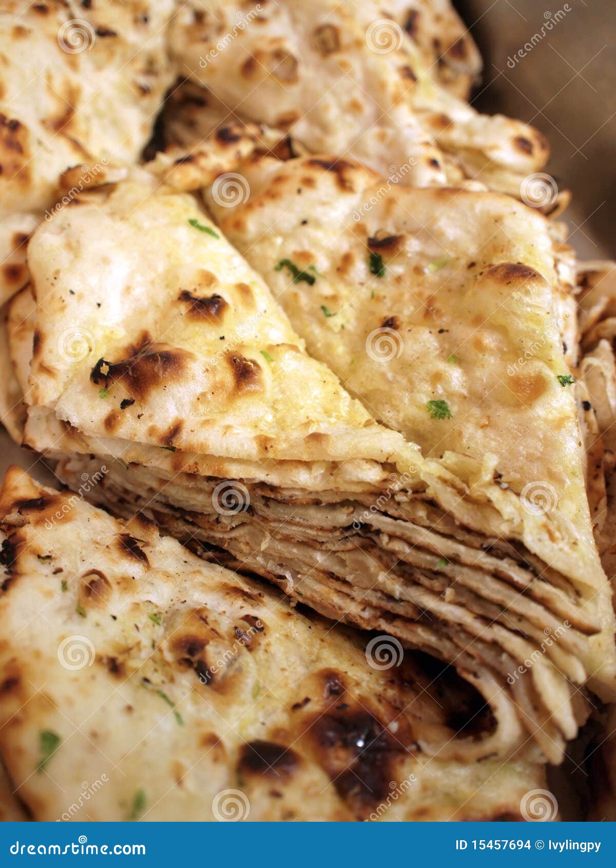 Indian Naan Bread stock photo. Image of indian, food - 15457694