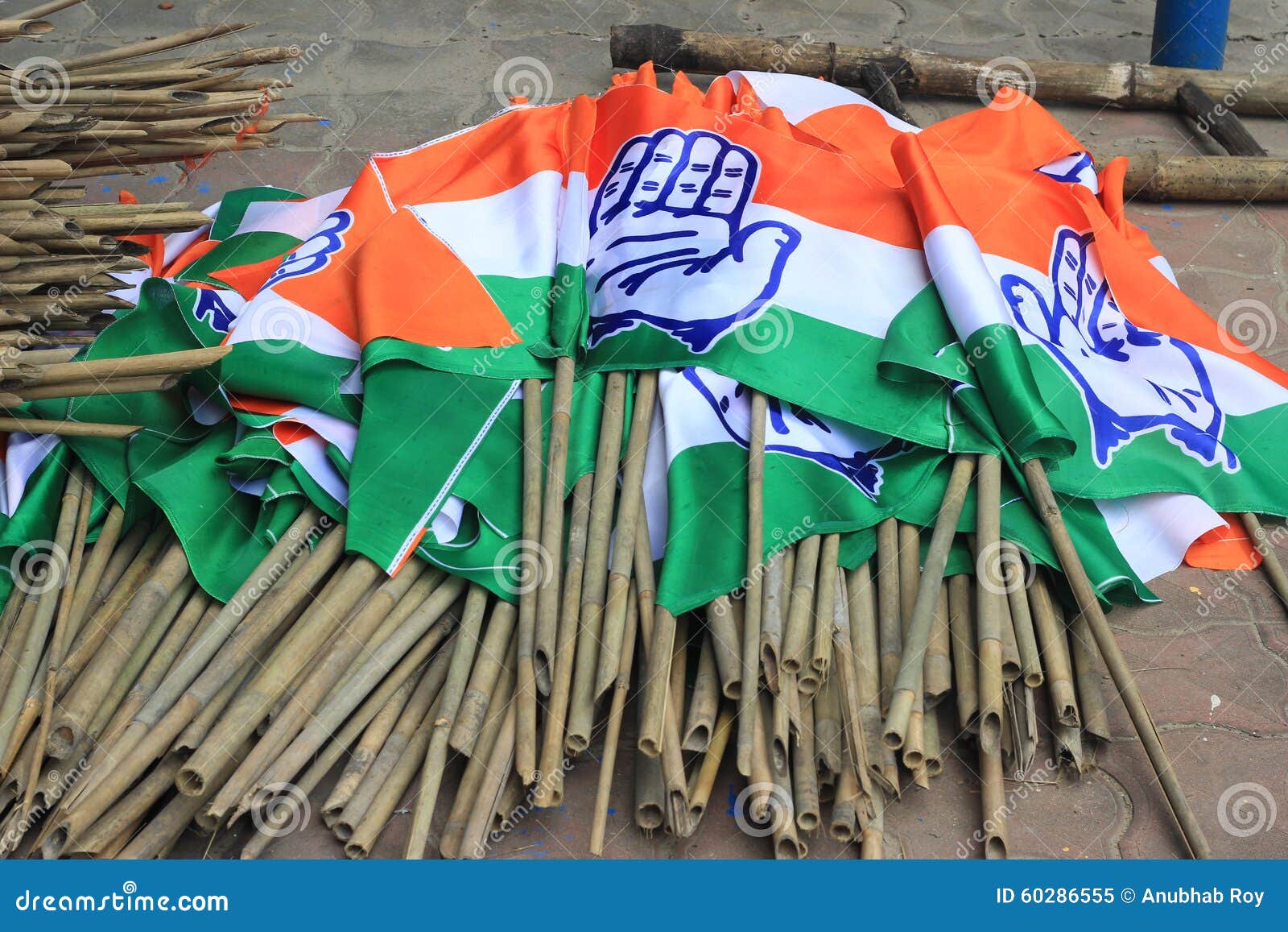 Indian National Congress Flag. Editorial Image - Image of democracy ...