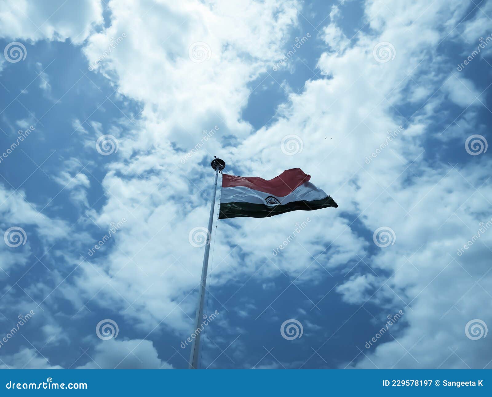 Indian National Tri Colour Flag Stock Image - Image of indian, national ...