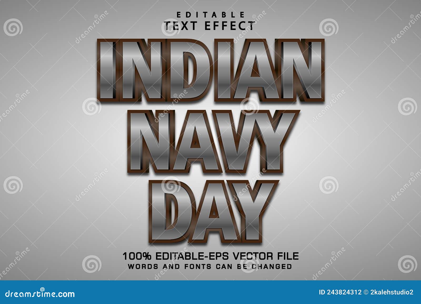 Indian Navy Day Editable Text Effect 3 Dimension Emboss Modern Style ...