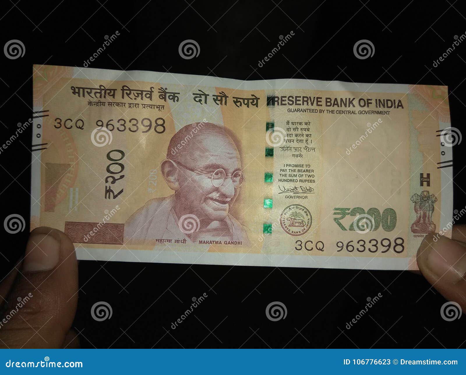 Indian note stock image. Image of indian, soni, nice - 106776623
