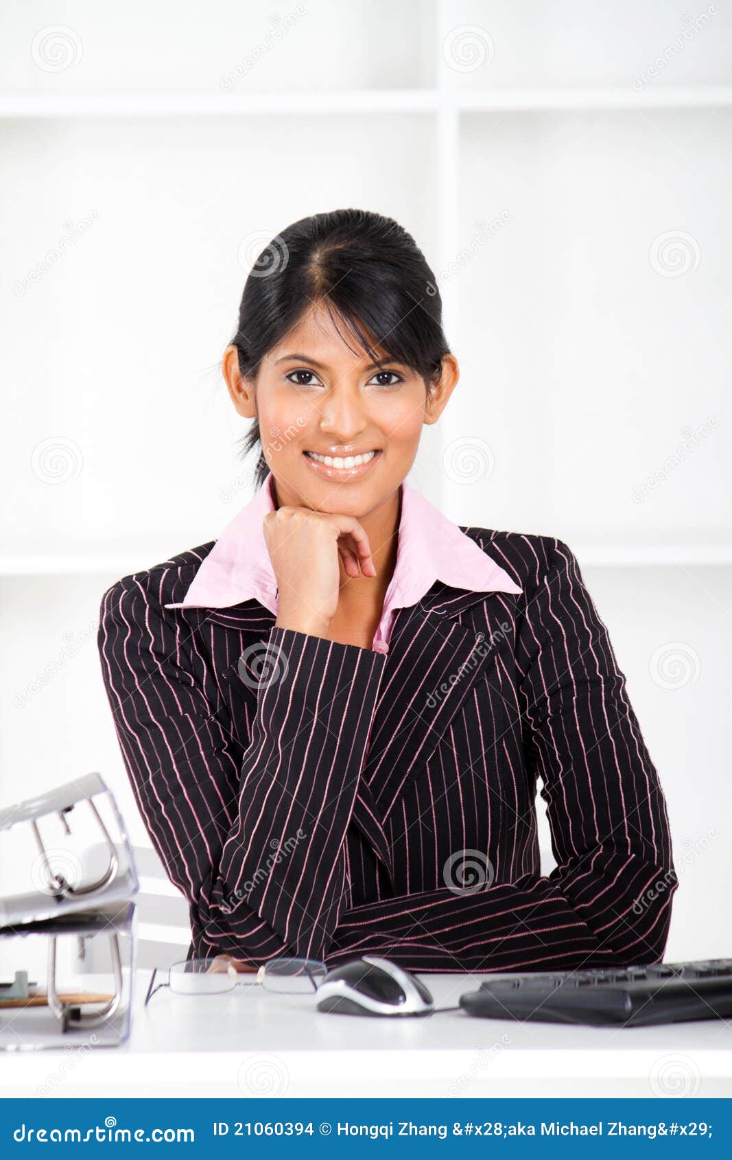 Indian office lady stock photo. Image of happy, ethnic - 21060394