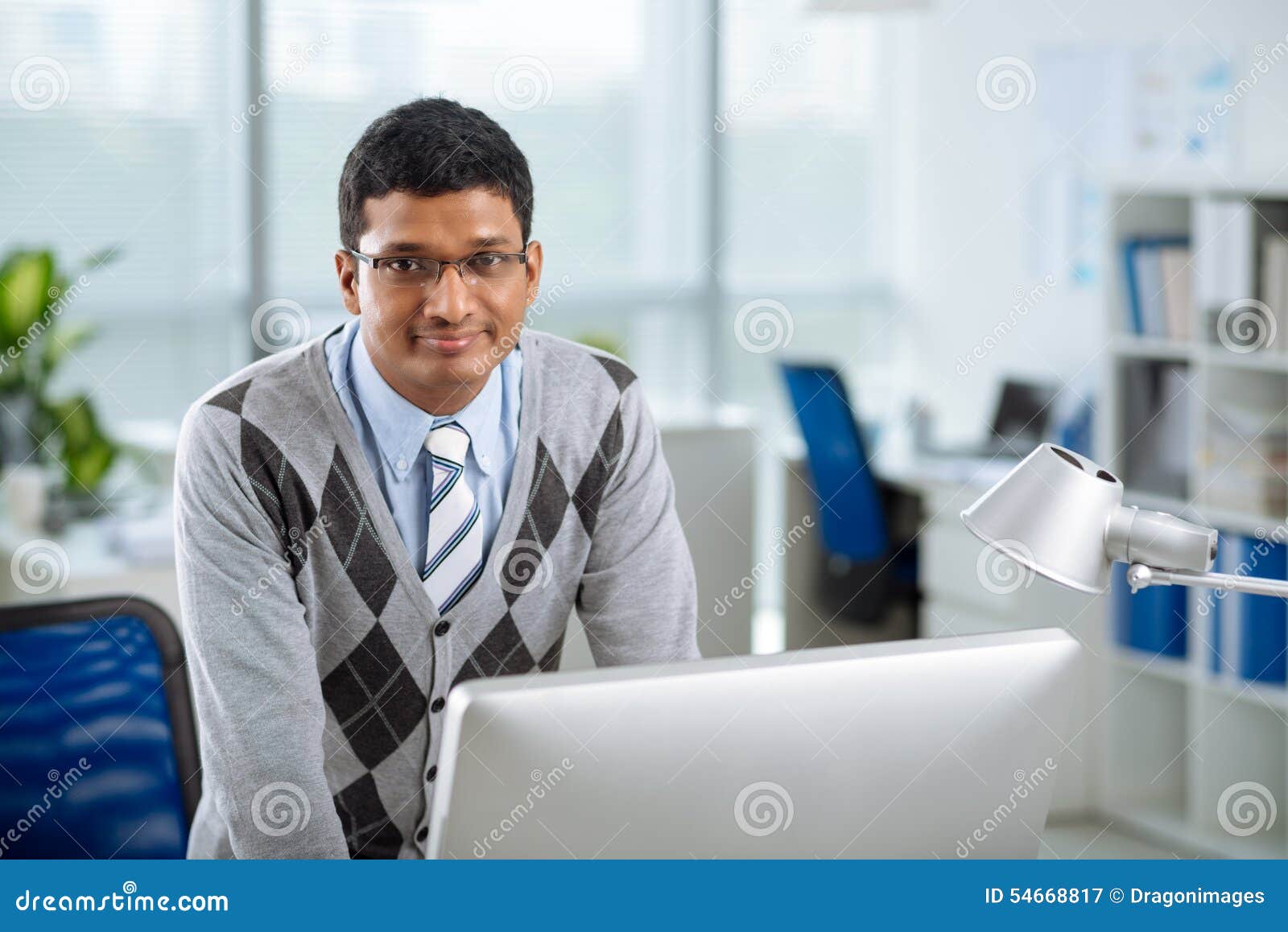 Indian office worker stock image. Image of asian, coder - 54668817