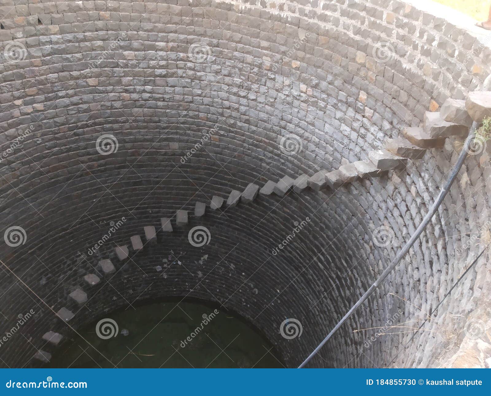 Indian Old Design Well at the Land Editorial Image - Image of wildlife ...