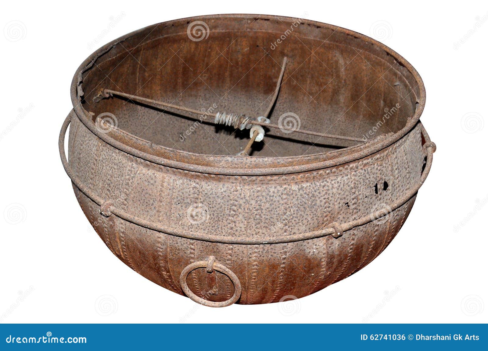 Indian Oldest Metal Big Pot Stock Photo - Image of country, business ...