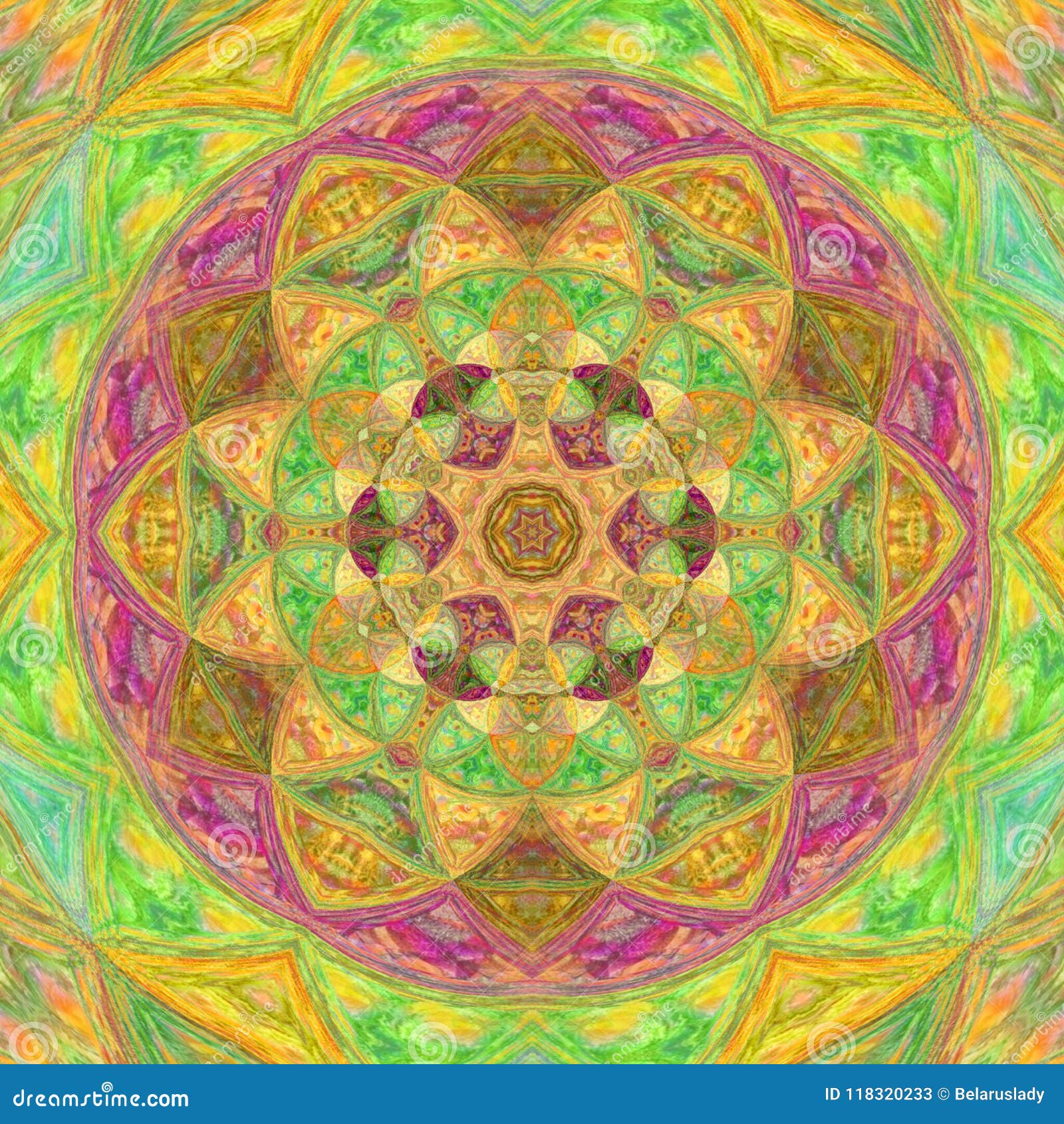 Indian Ornate Mandala. Doily Round Lace Pattern Stock Illustration ...