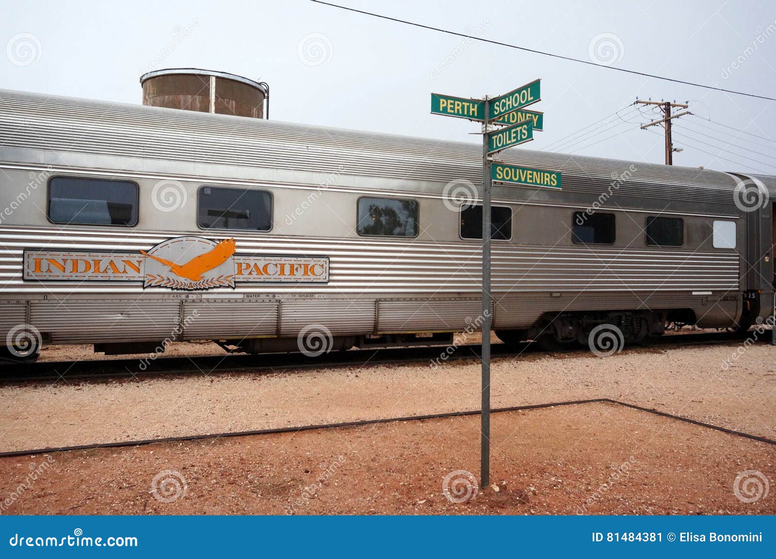 Indian Pacific Stops at Cook Editorial Photo - Image of train, tourism ...