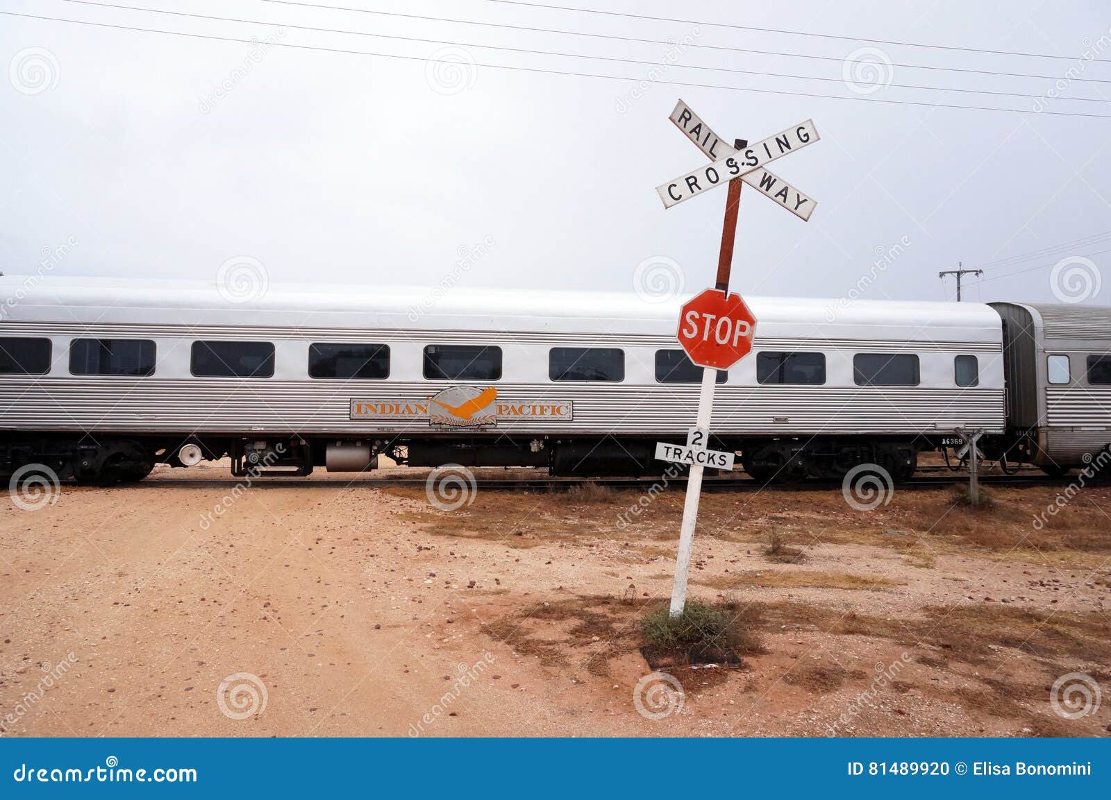 Indian Pacific Stops at Cook Editorial Image - Image of tourism, nature ...
