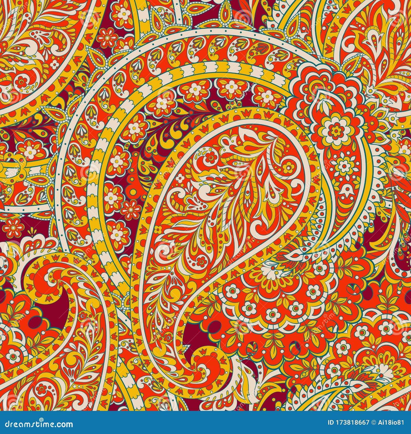 Set Of Paisley Patterns For Design. Cartoon Vector | CartoonDealer.com ...