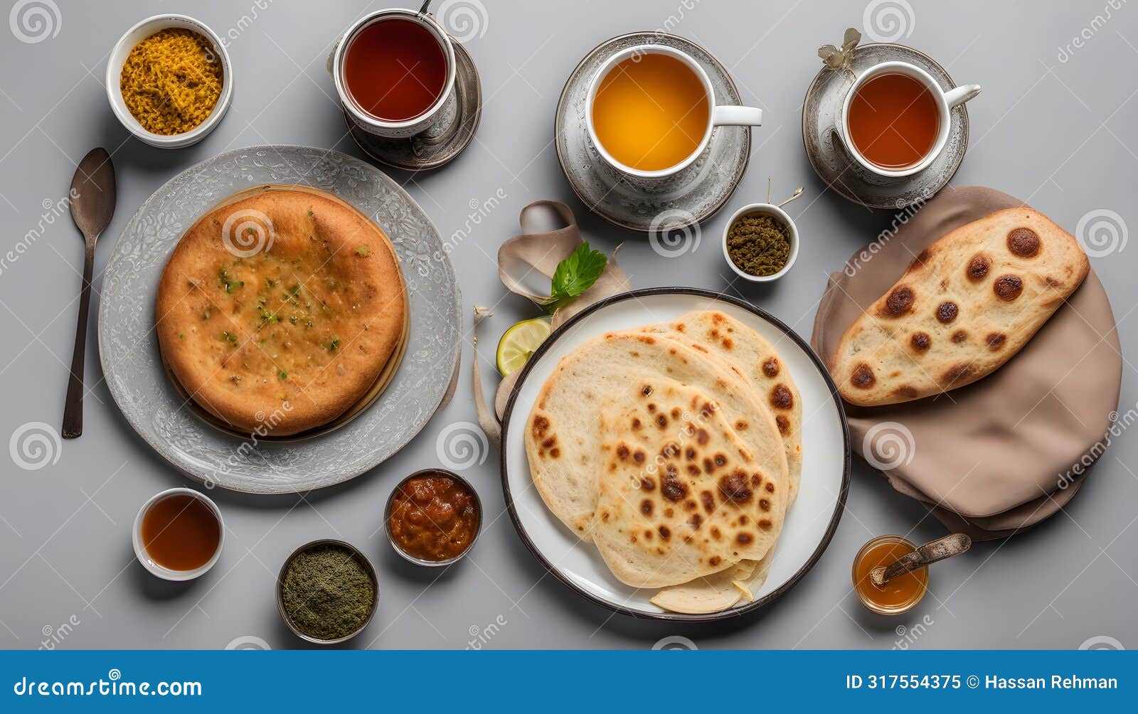 Keema Paratha, Chicken Mince Stuffed Flatbread Royalty-Free Stock Photo ...