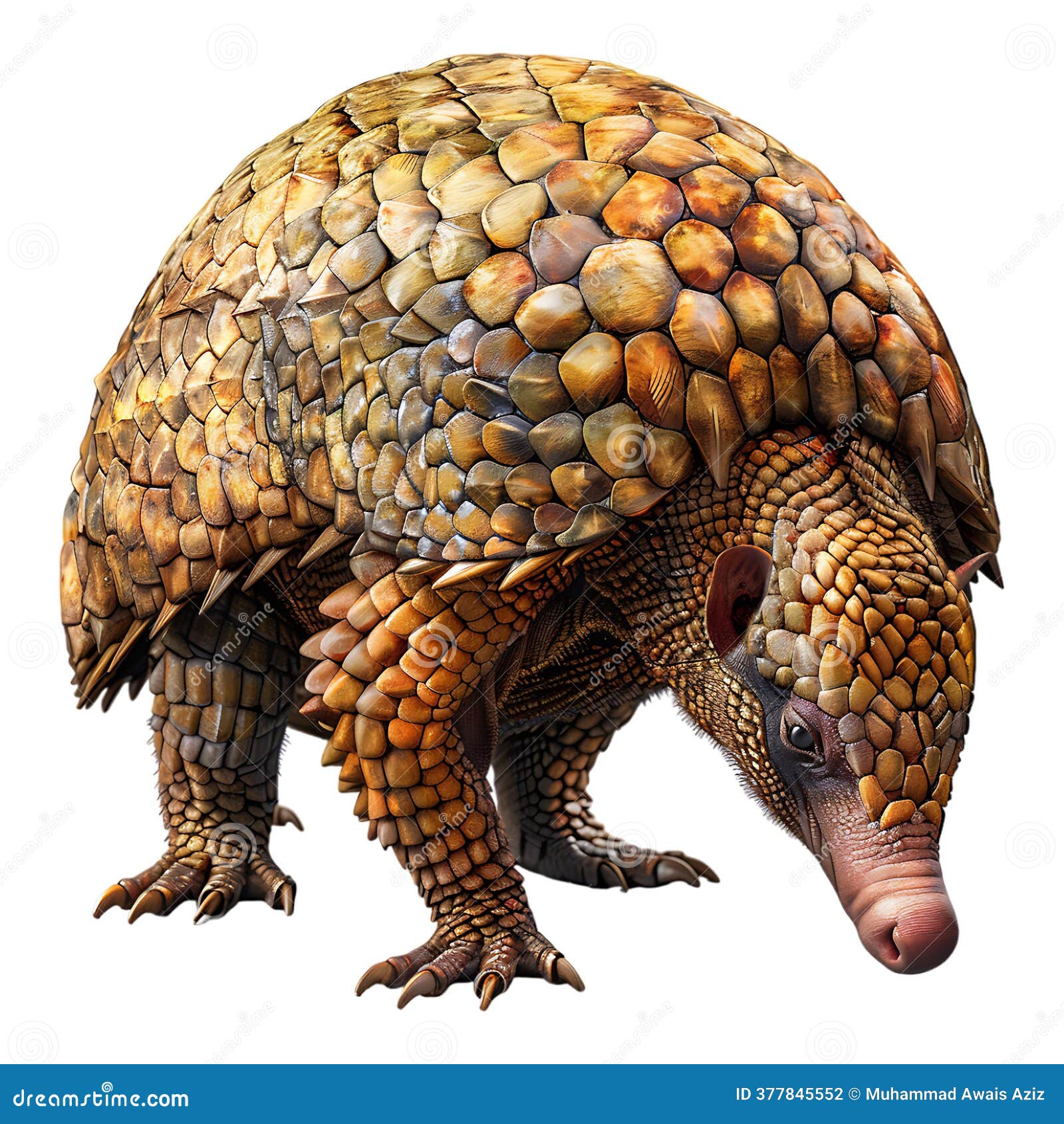 Indian Pangolin Or Anteater Manis Crassicaudata One Of The Most ...
