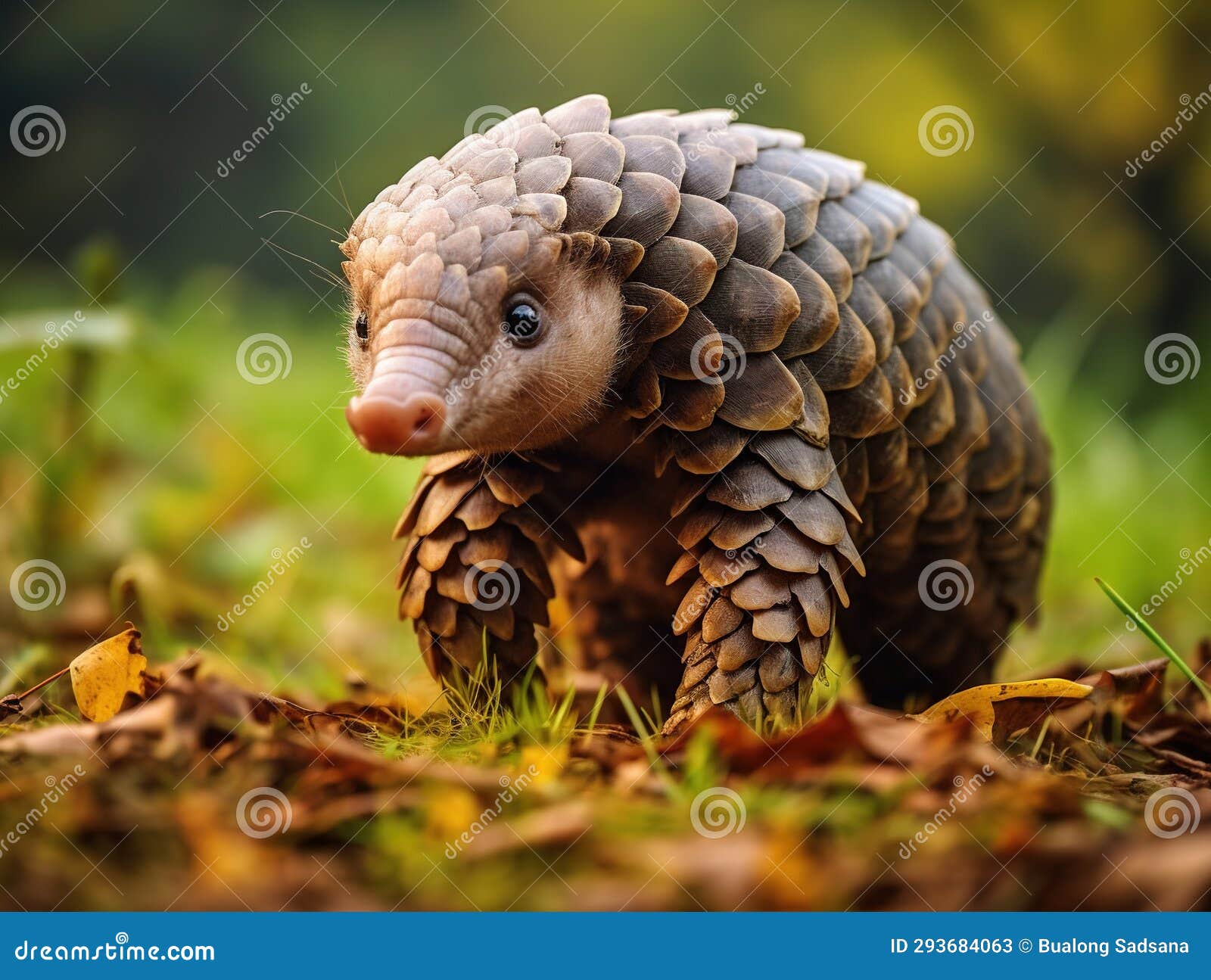 Indian Pangolin Or Anteater Manis Crassicaudata One Of The Most ...