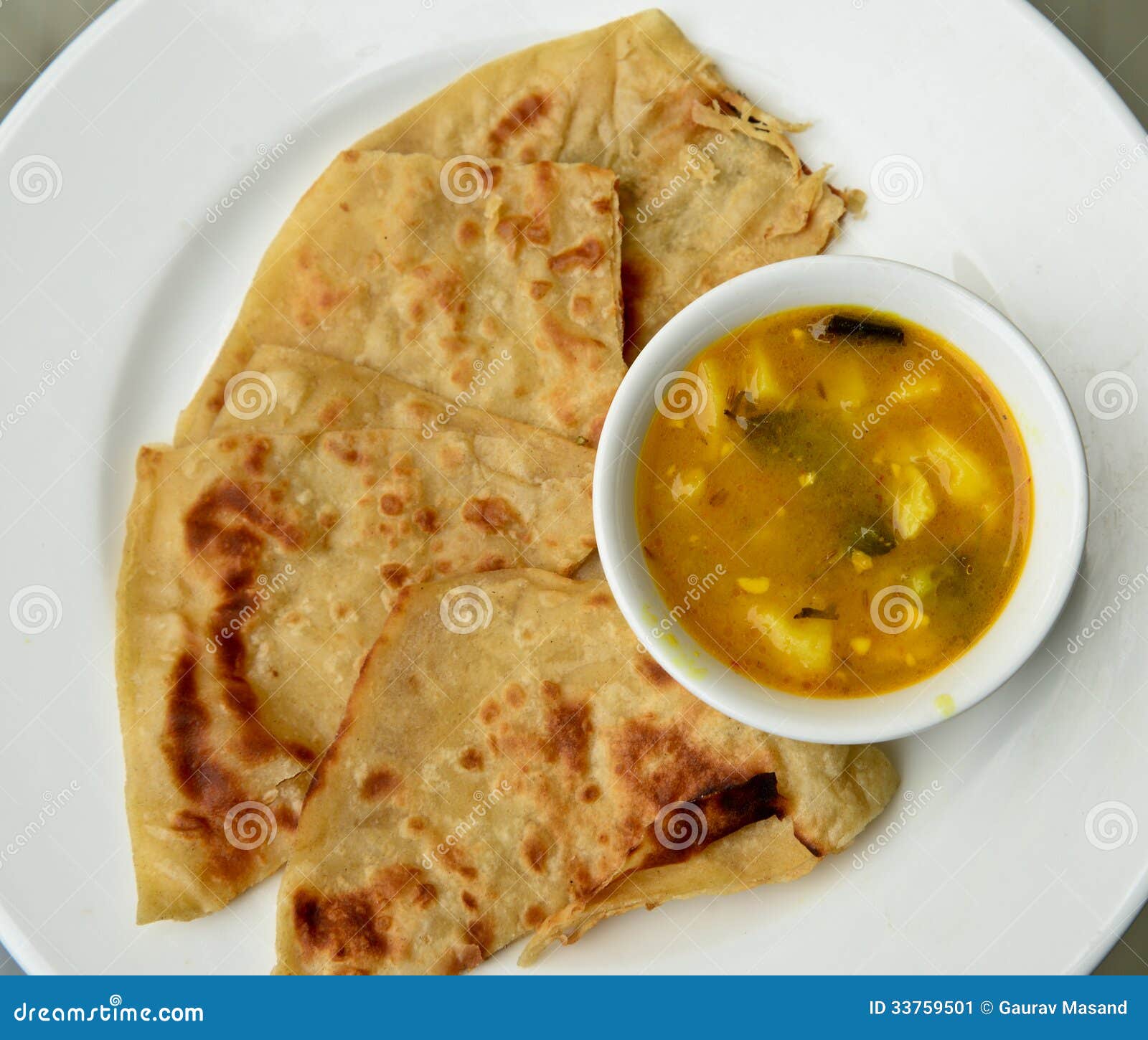 Indian Parantha stock image. Image of placemat, indian - 33759501