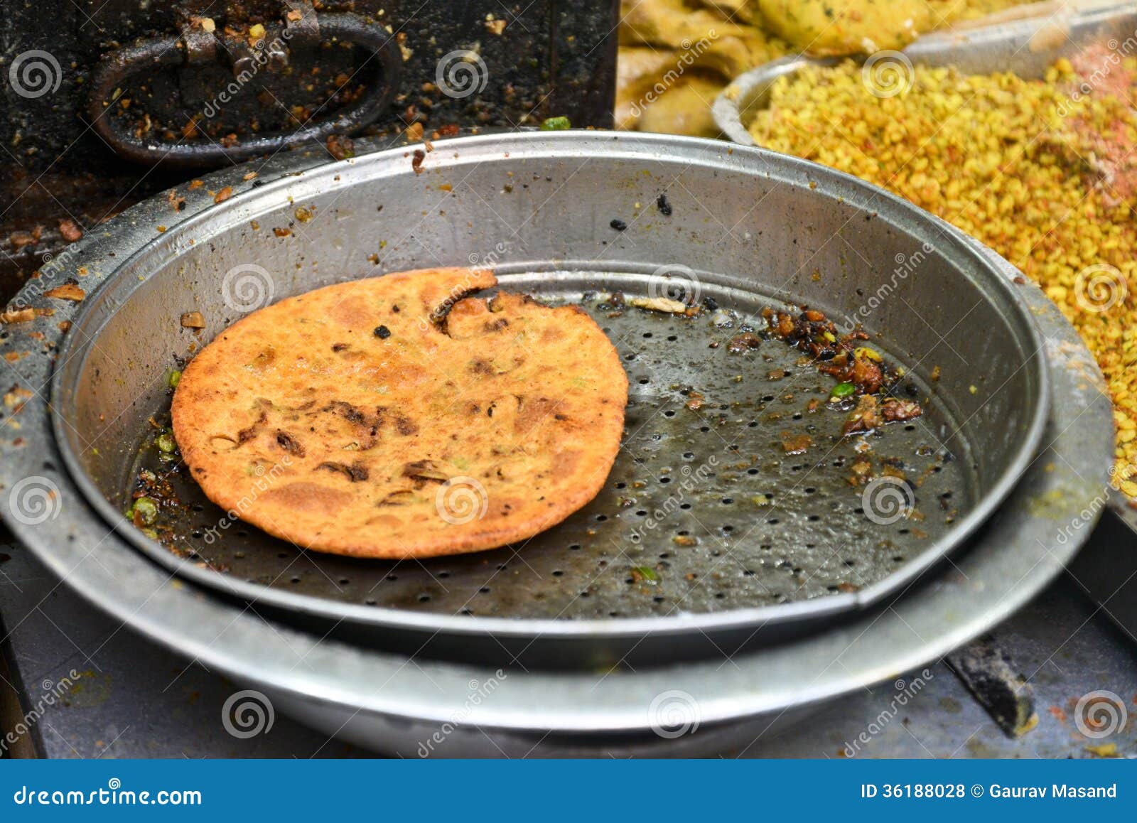 Indian Parantha (stuffed Indian Bread) Stock Photo - Image of bread ...