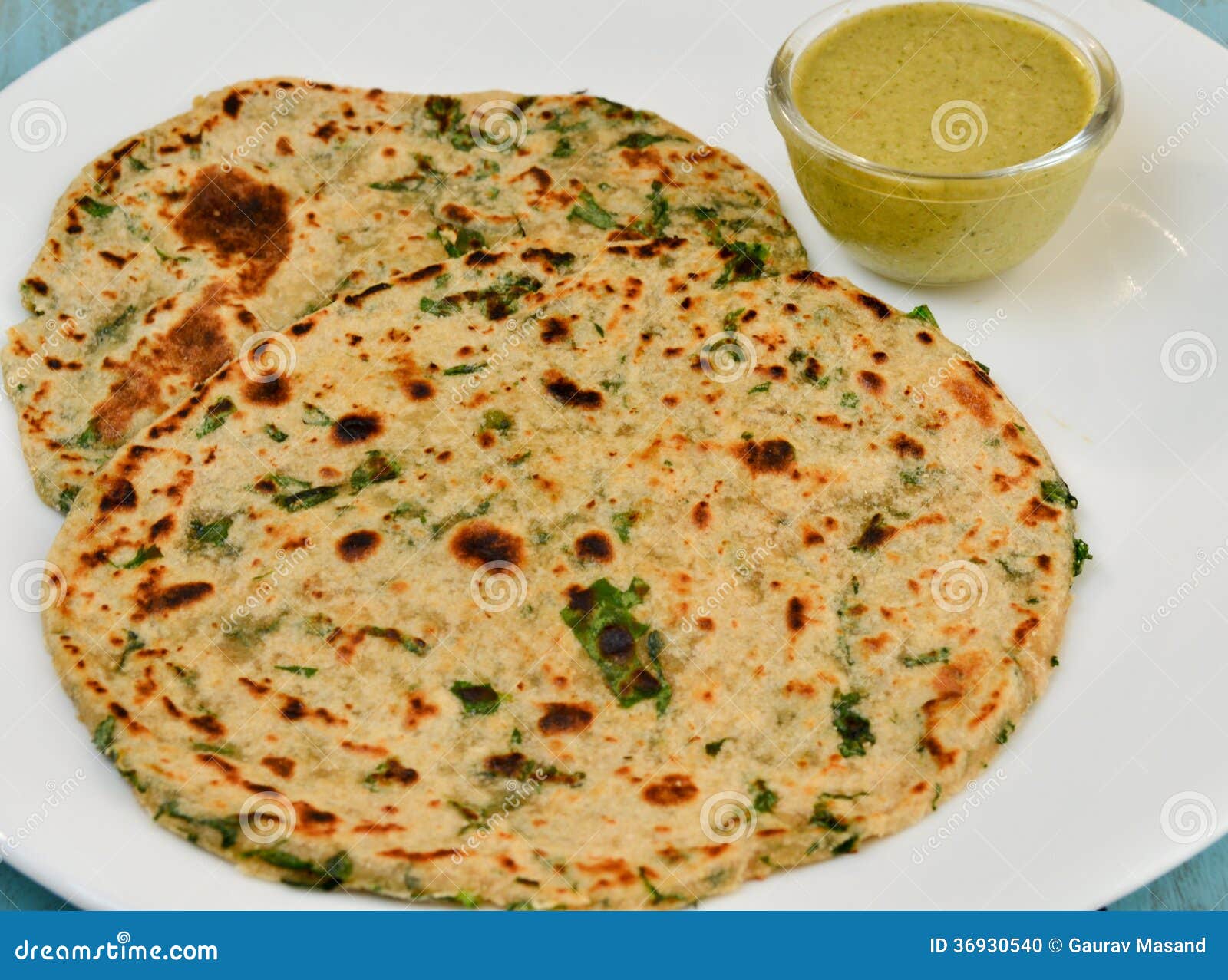 Indian Parantha (stuffed Indian Bread) Stock Photo - Image of stack ...