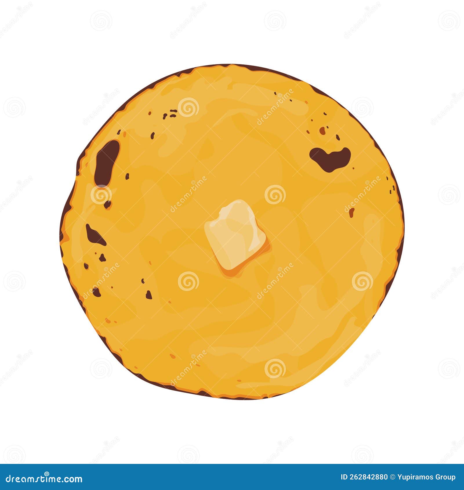 Indian Paratha - Indian Flatbread Paratha Flat Vector Illustration ...