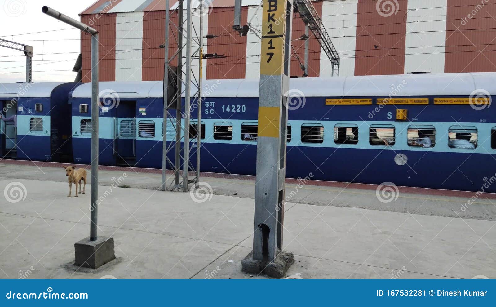 Indian Passenger Train Entering Indian Railway Stock Video - Video of ...