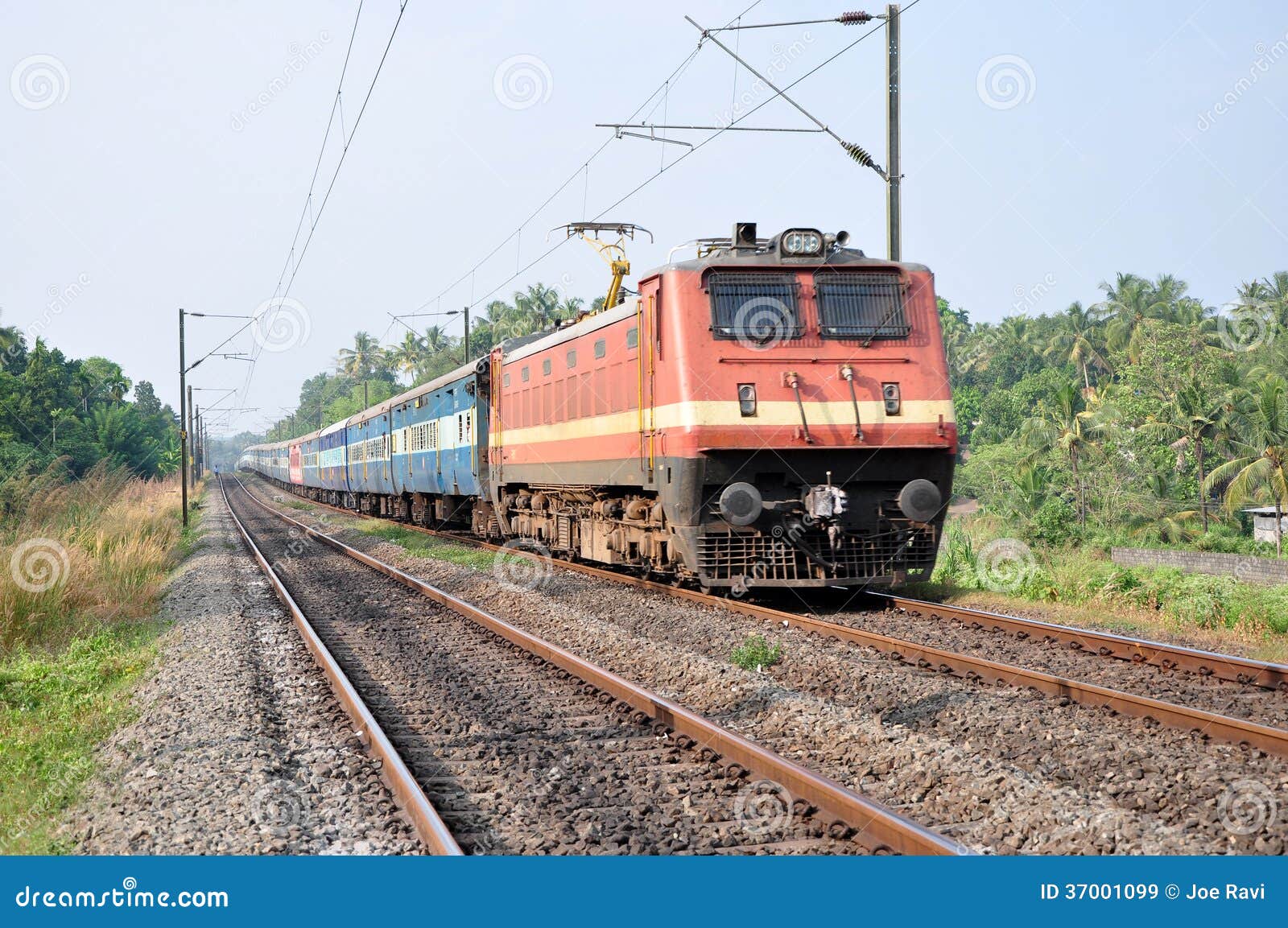 Indian Passenger Train stock image. Image of kerala, train - 37001099