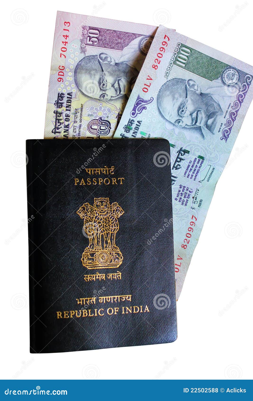 Indian Passport With World Map As Background Royalty-Free Stock ...