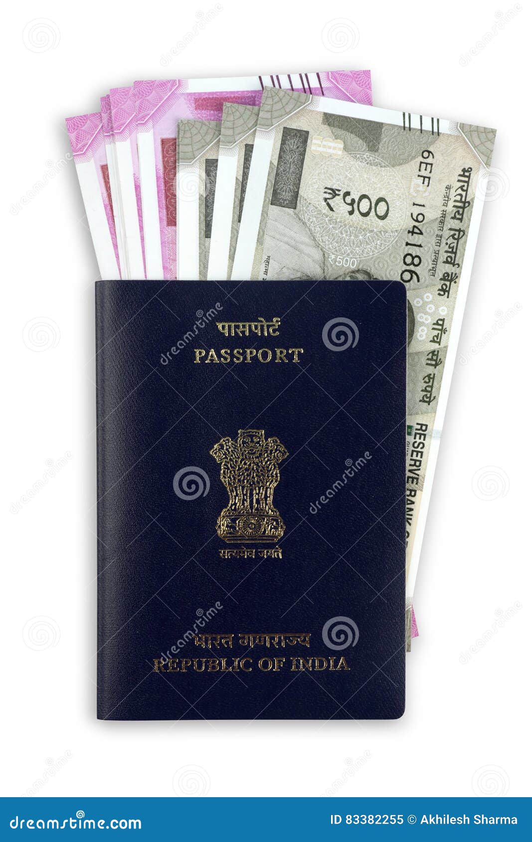 Indian Passport With World Map As Background Royalty-Free Stock ...