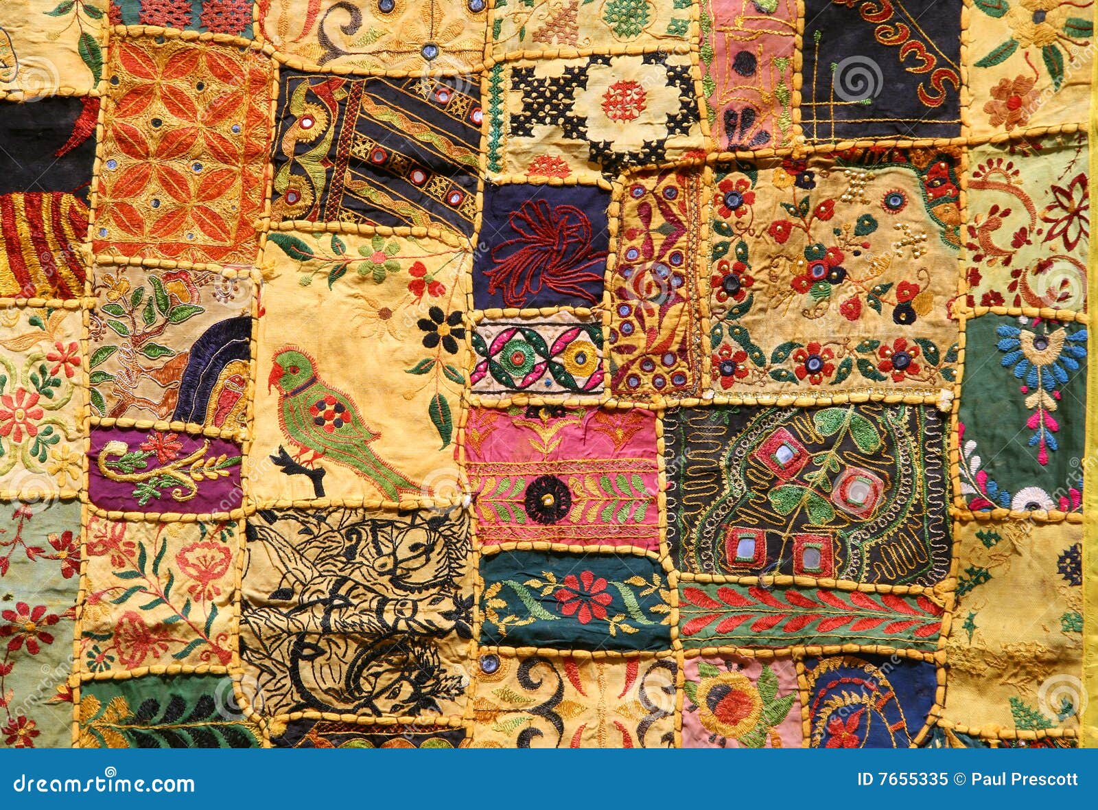 Indian patchwork stock image. Image of pattern, hanging - 7655335