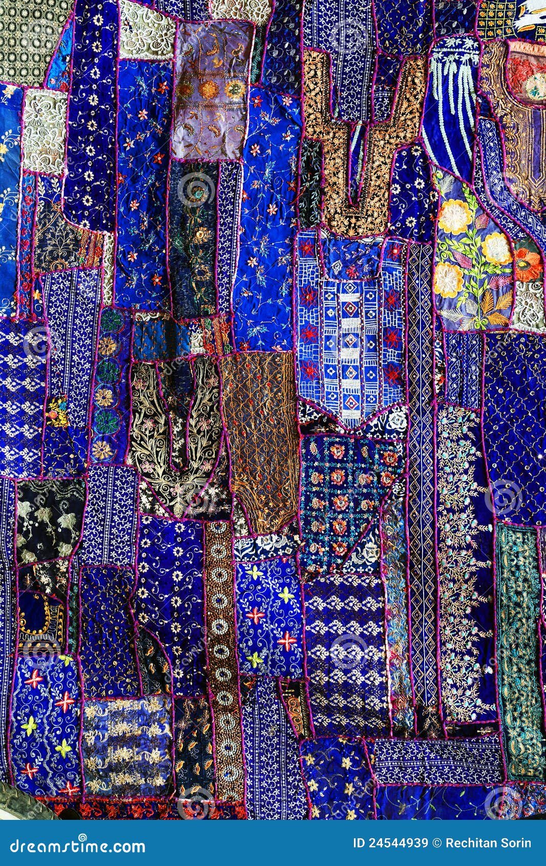 Indian patchwork carpet stock image. Image of asian, india - 24544939