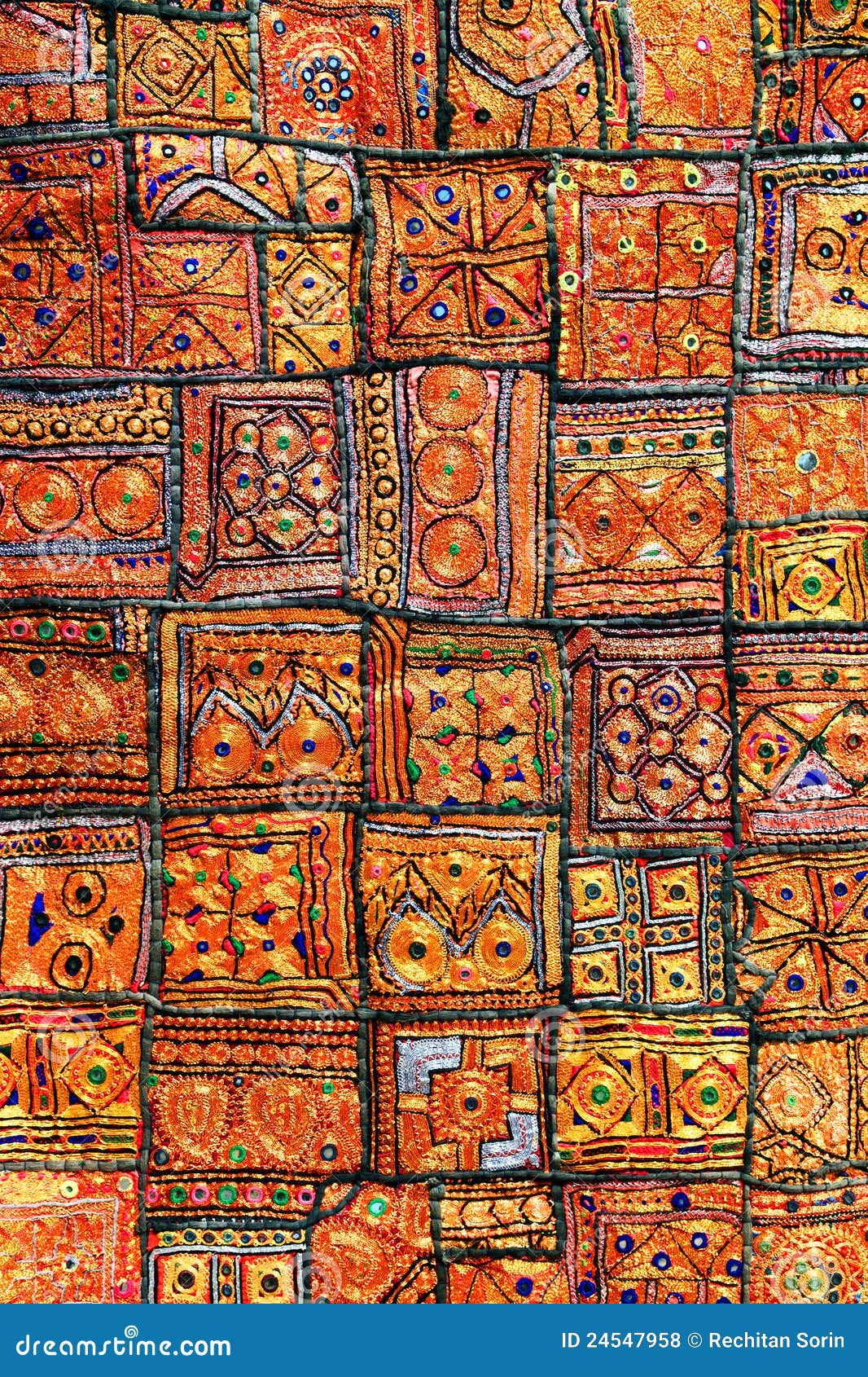 Indian patchwork carpet stock photo. Image of hand, pattern - 24547958