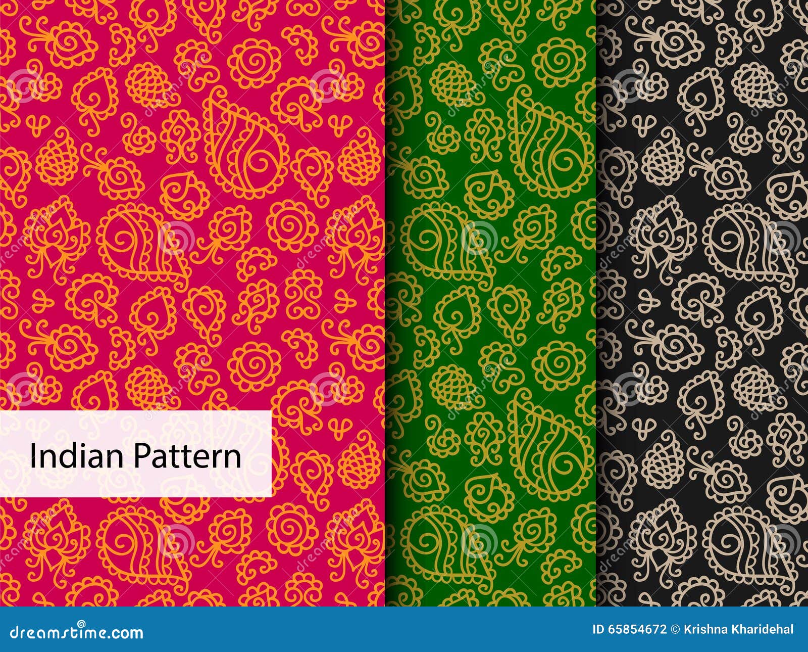 Indian Pattern - Detailed and Easily Editable Stock Vector ...