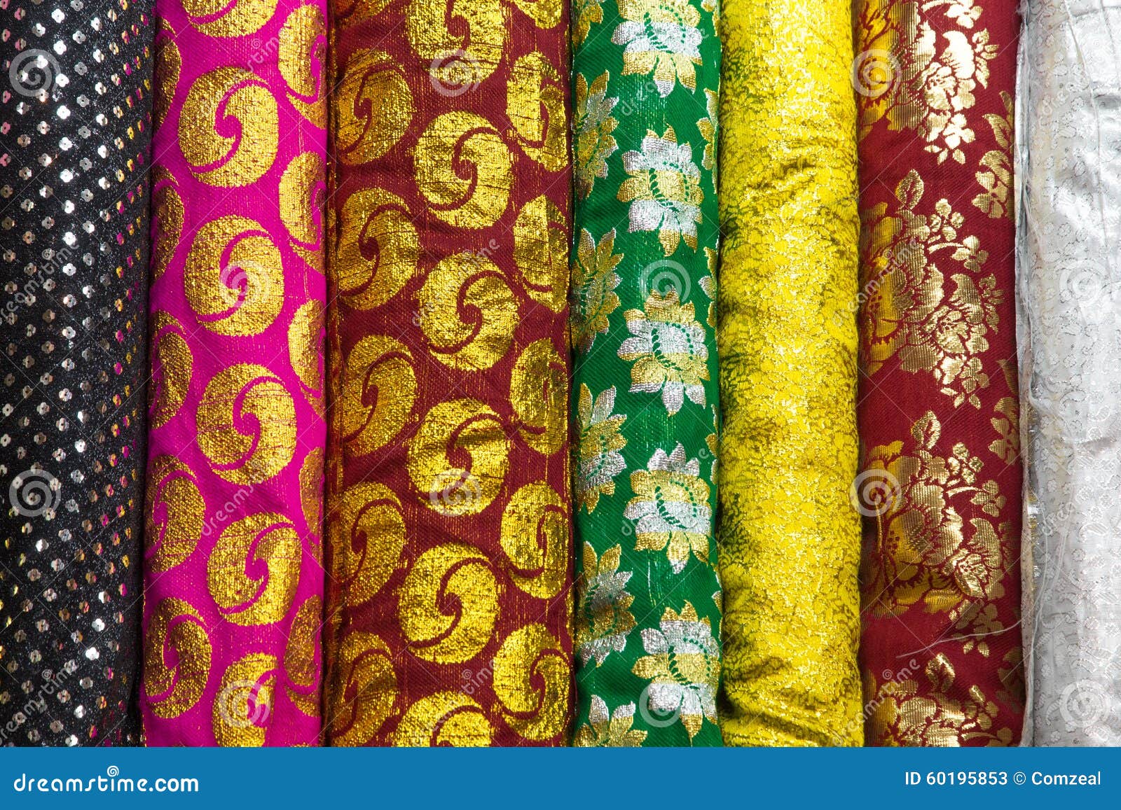 Indian pattern fabric stock image. Image of fabric, ethnic - 60195853