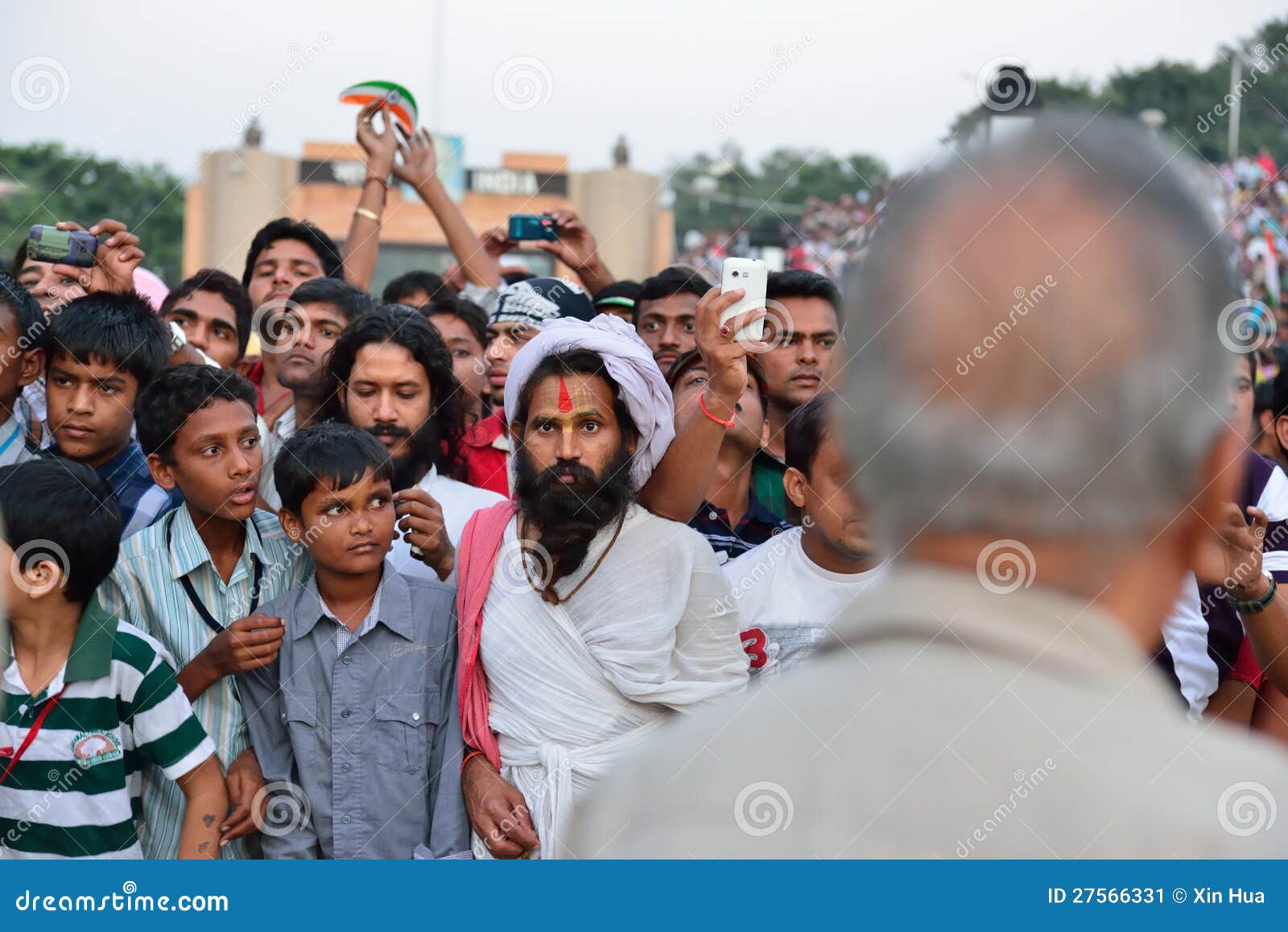Indian People at the Border Editorial Photo - Image of post, ceremony ...