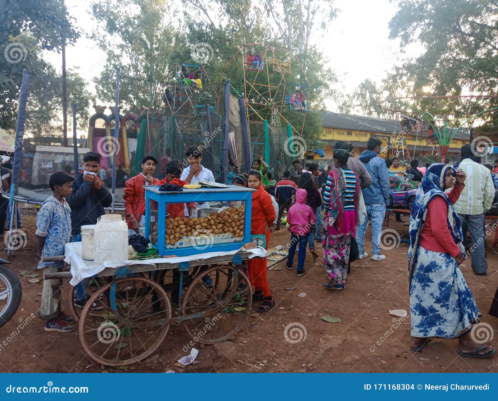 Indian People Enjoying in Local Fair Program in India January 2020 ...