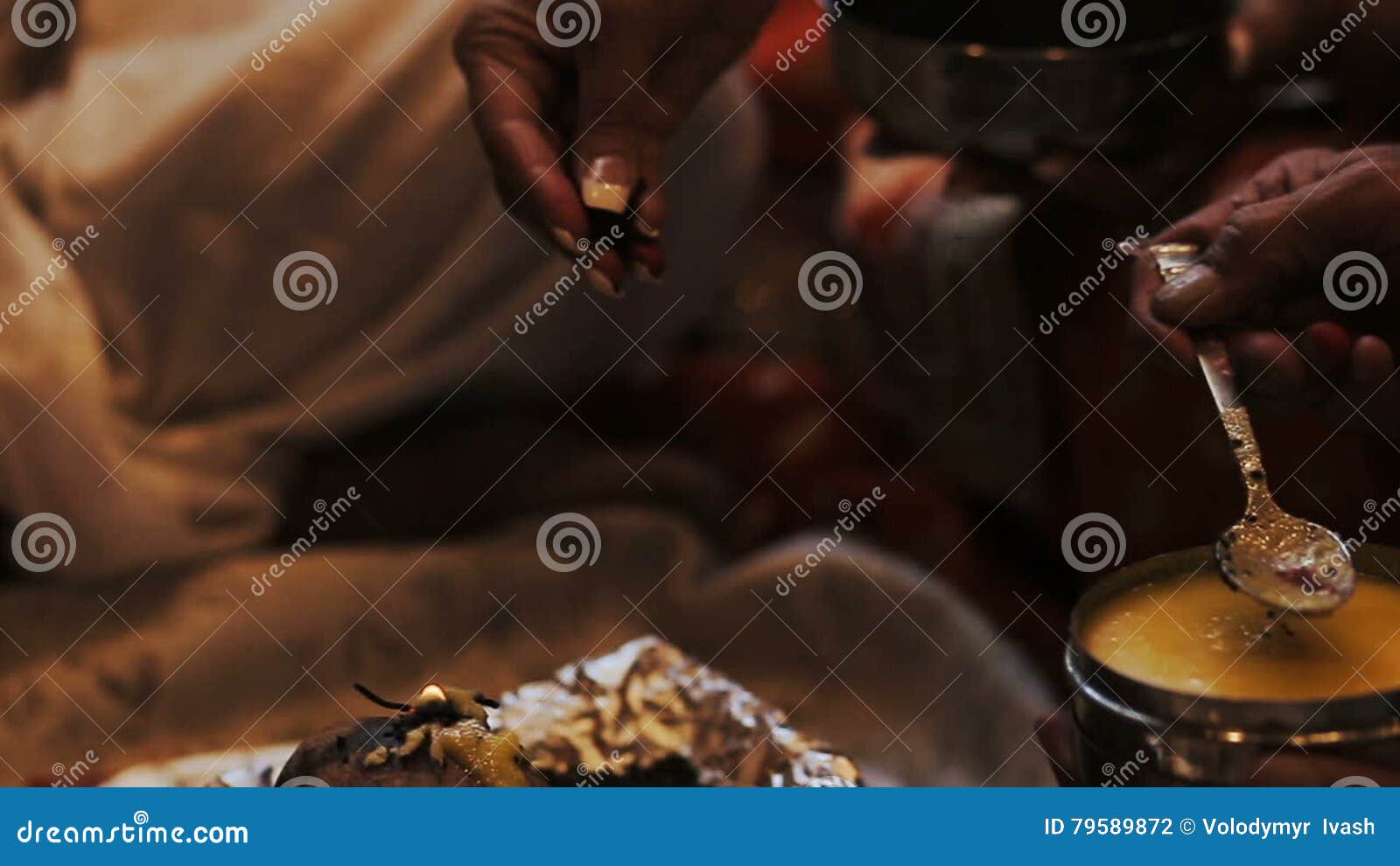 Indian People Make Paste of Curcumin Stock Footage - Video of ...