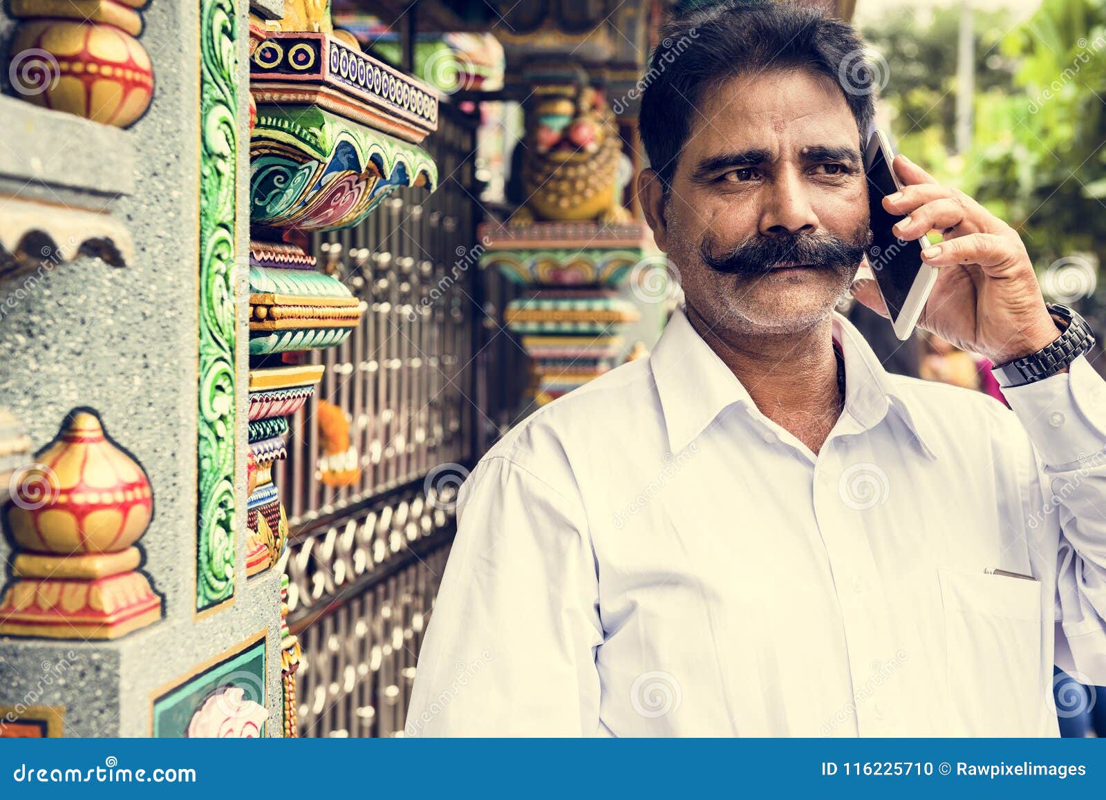 Indian People Using Mobile Phone Stock Photo - Image of cellphone ...