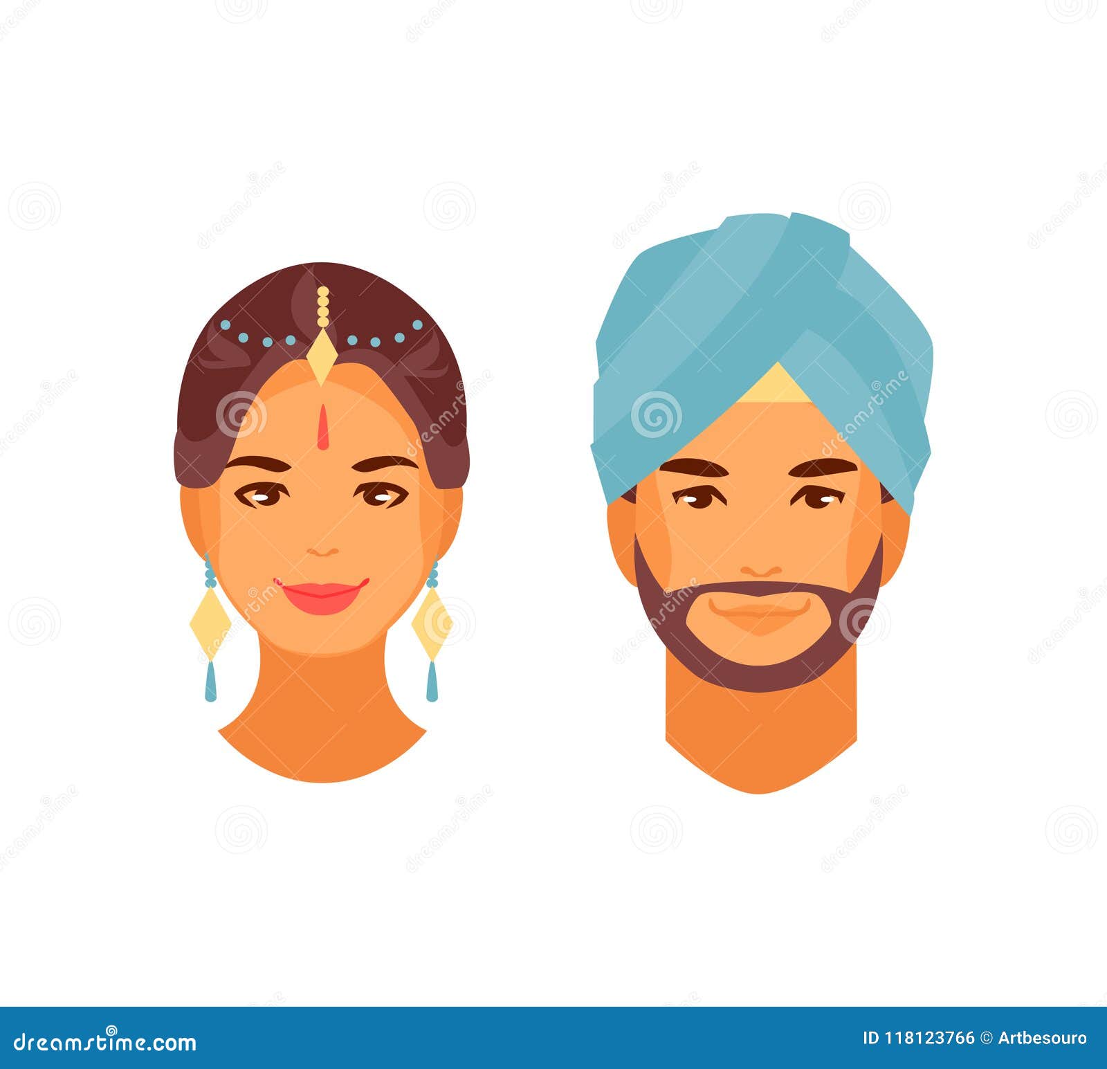 Indian people vector stock vector. Illustration of male - 118123766