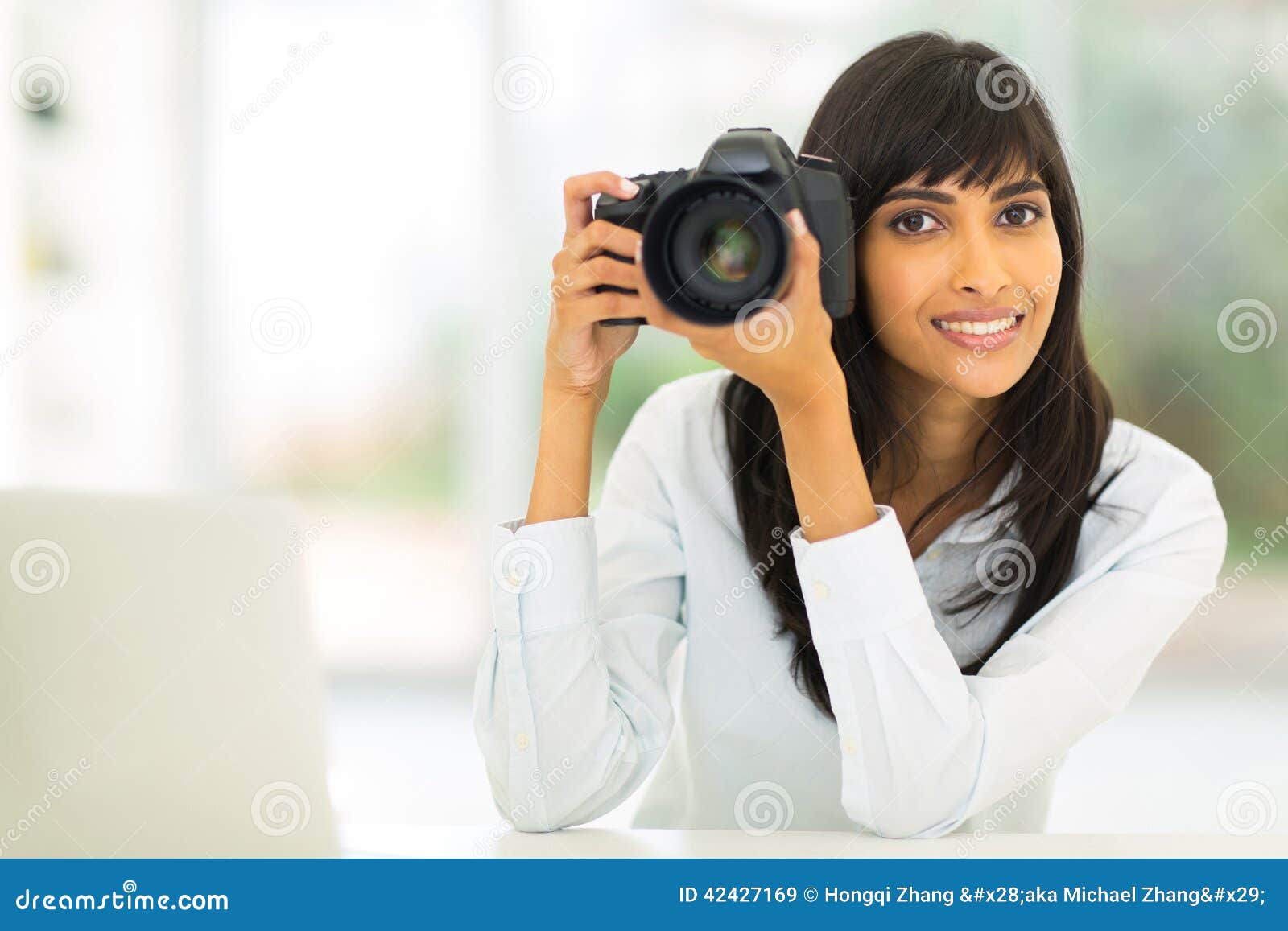 Indian Photographer Dslr Camera Stock Image - Image of digital ...