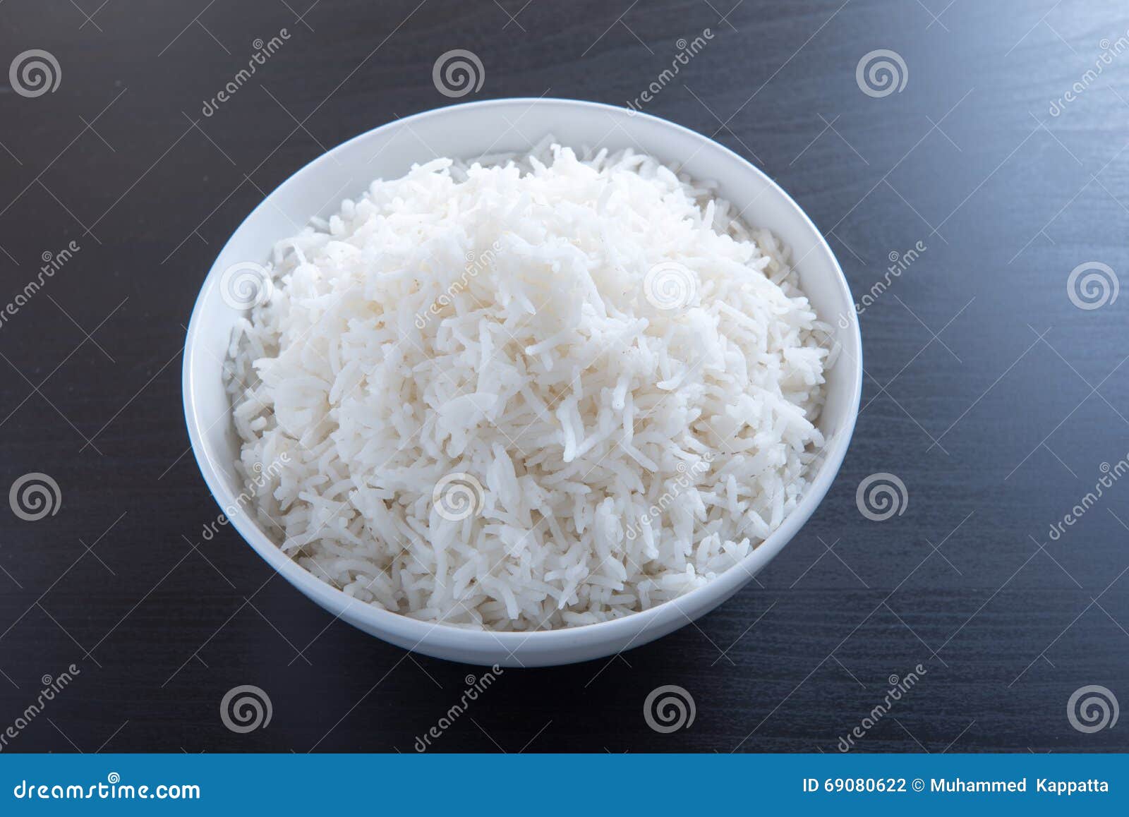 Indian Plain Rice Cooked in Round Bowl Stock Photo - Image of cooking ...