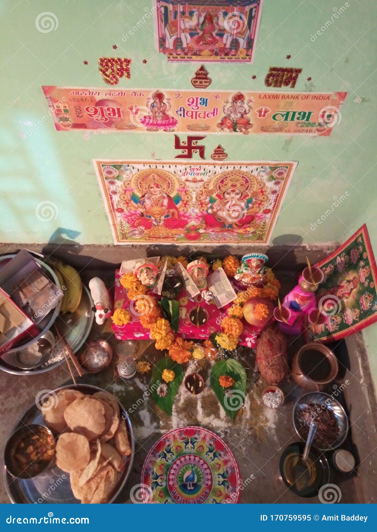 Indian Pooja in Home Frestival God Editorial Image - Image of home ...