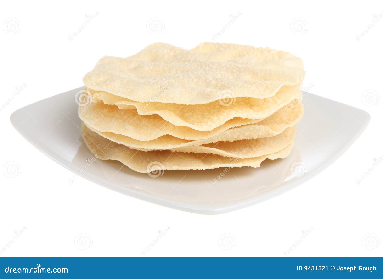 Indian Poppadoms Stock Image - Image: 9431321