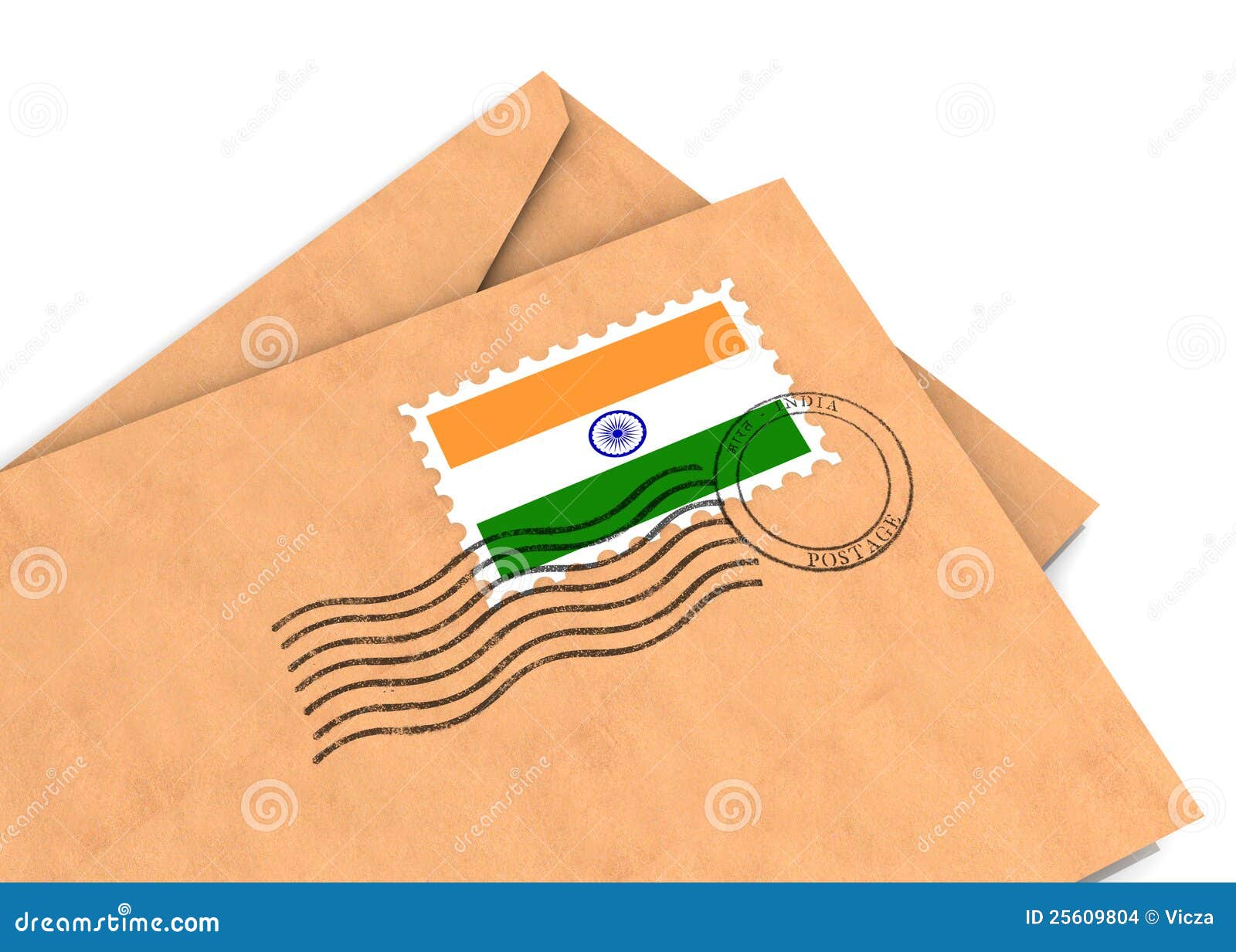 Indian post stock illustration. Illustration of postage - 25609804