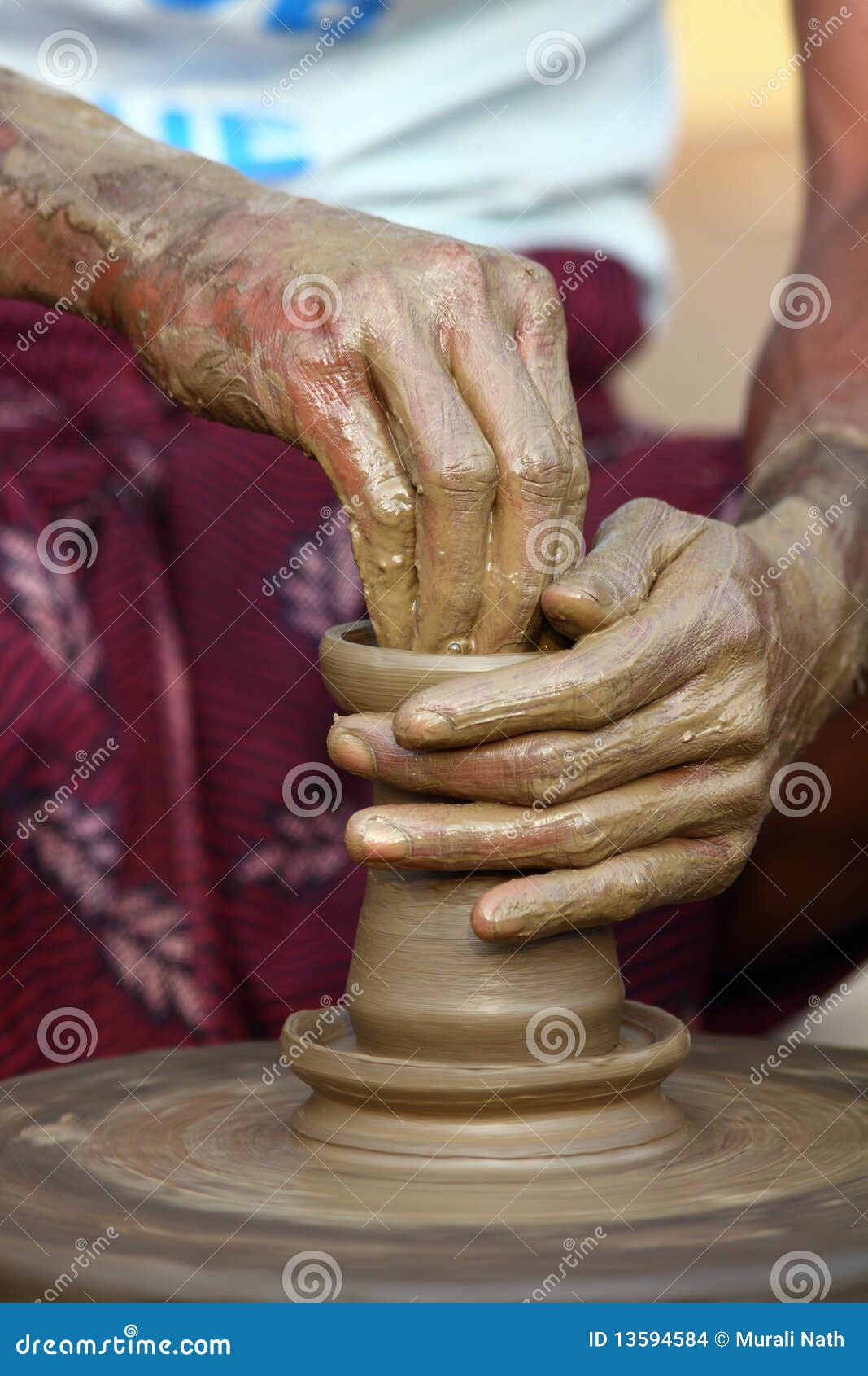 Indian Potter stock photo. Image of culture, curve, craftman - 13594584