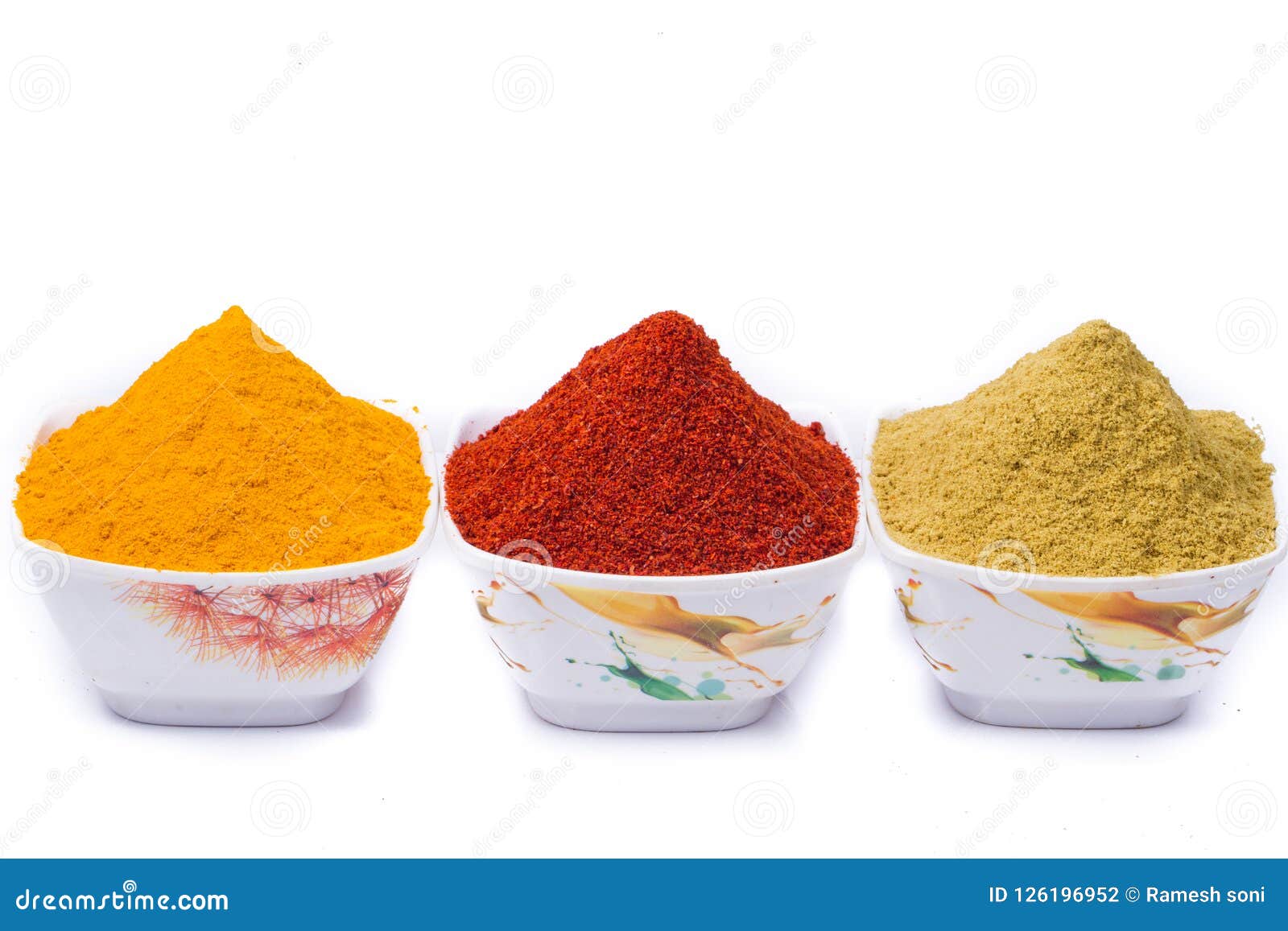 Indian powder isolated. stock photo. Image of curry - 126196952